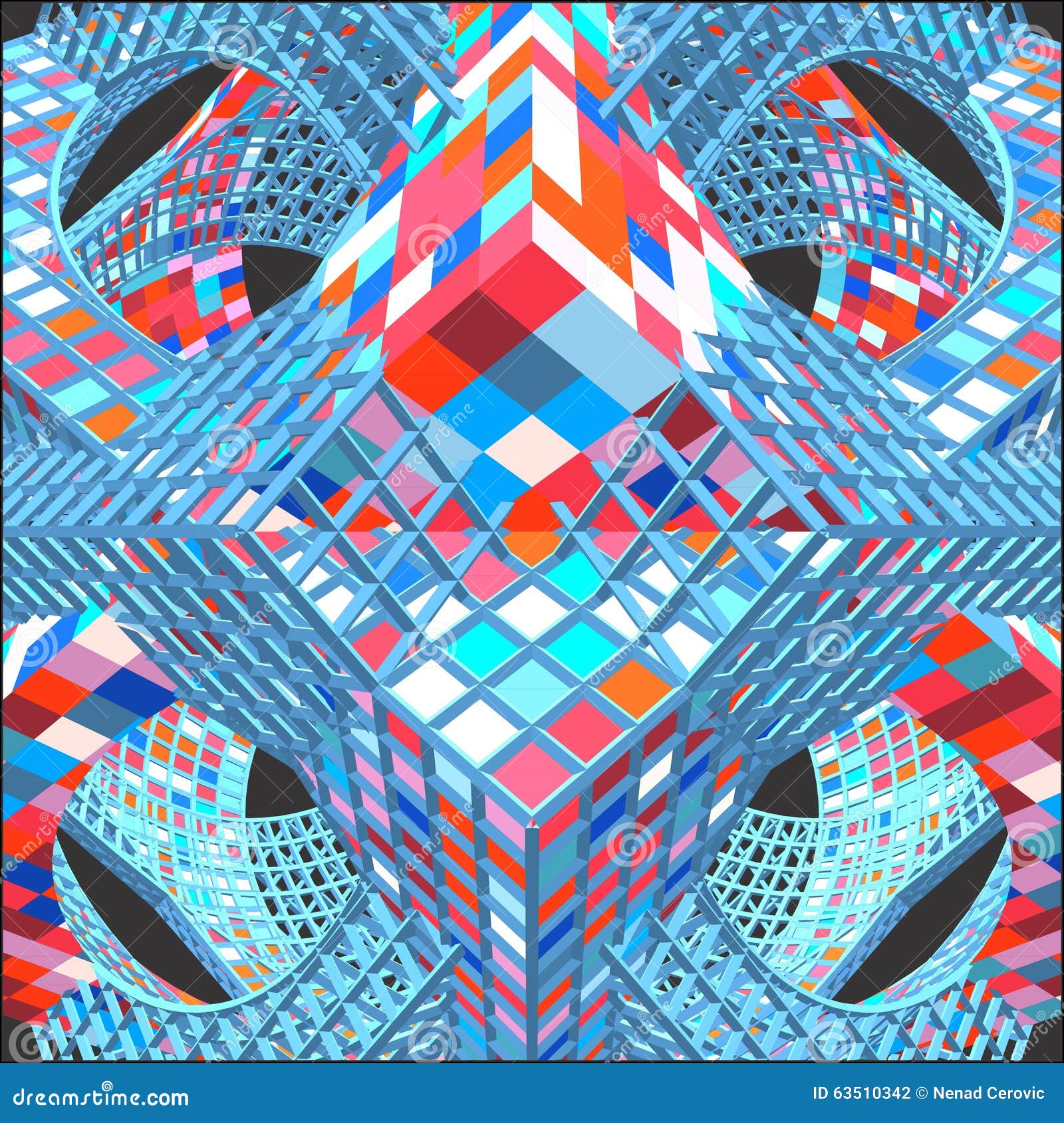 Abstract Construction Structure Vector Stock Vector - Illustration of ...