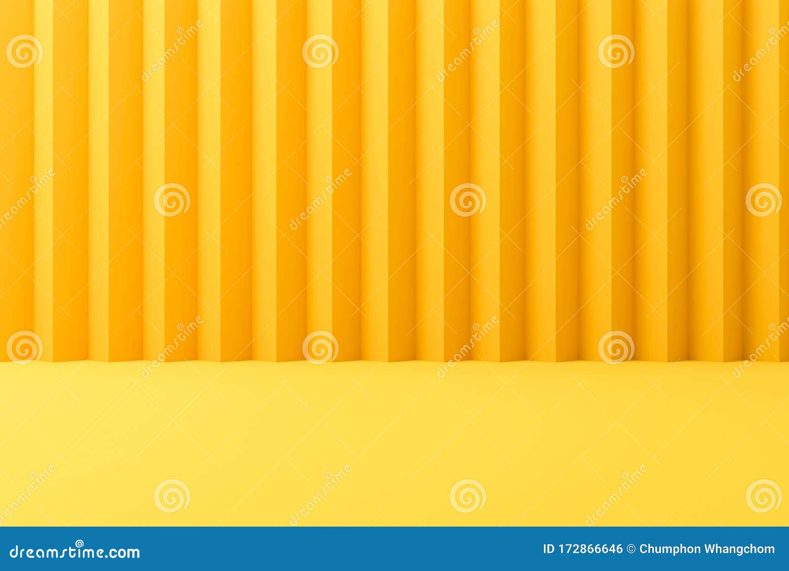 Abstract Contemporary Backdrops or Yellow Display on Vivid Summer ...