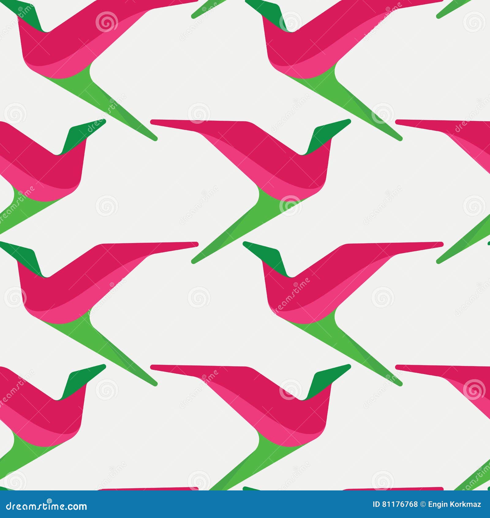 Abstract and Contemporary Birds Seamless Surface Pattern Design Stock ...