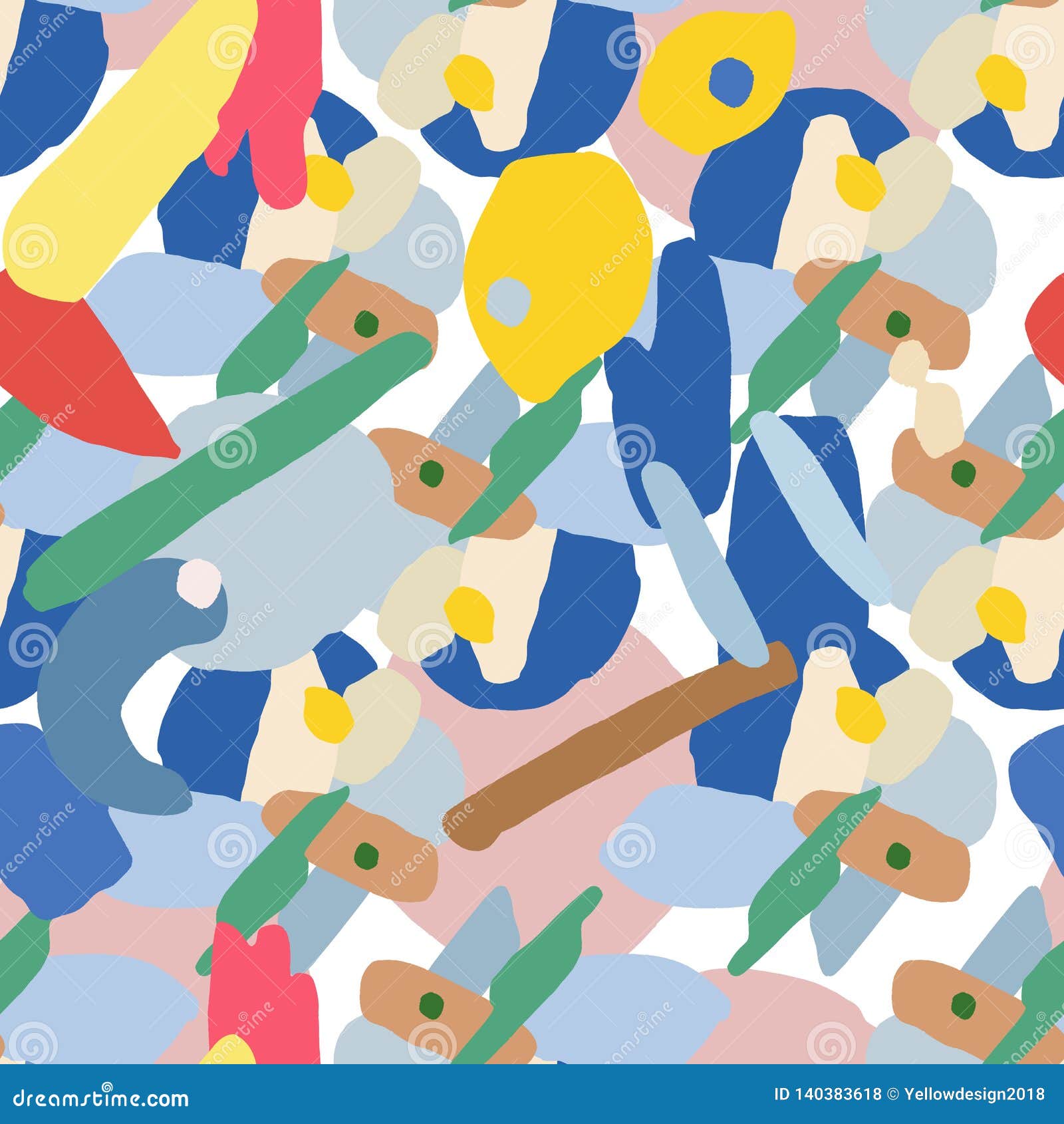 Abstract Contemporary Collage Seamless Pattern. Creative Collage ...