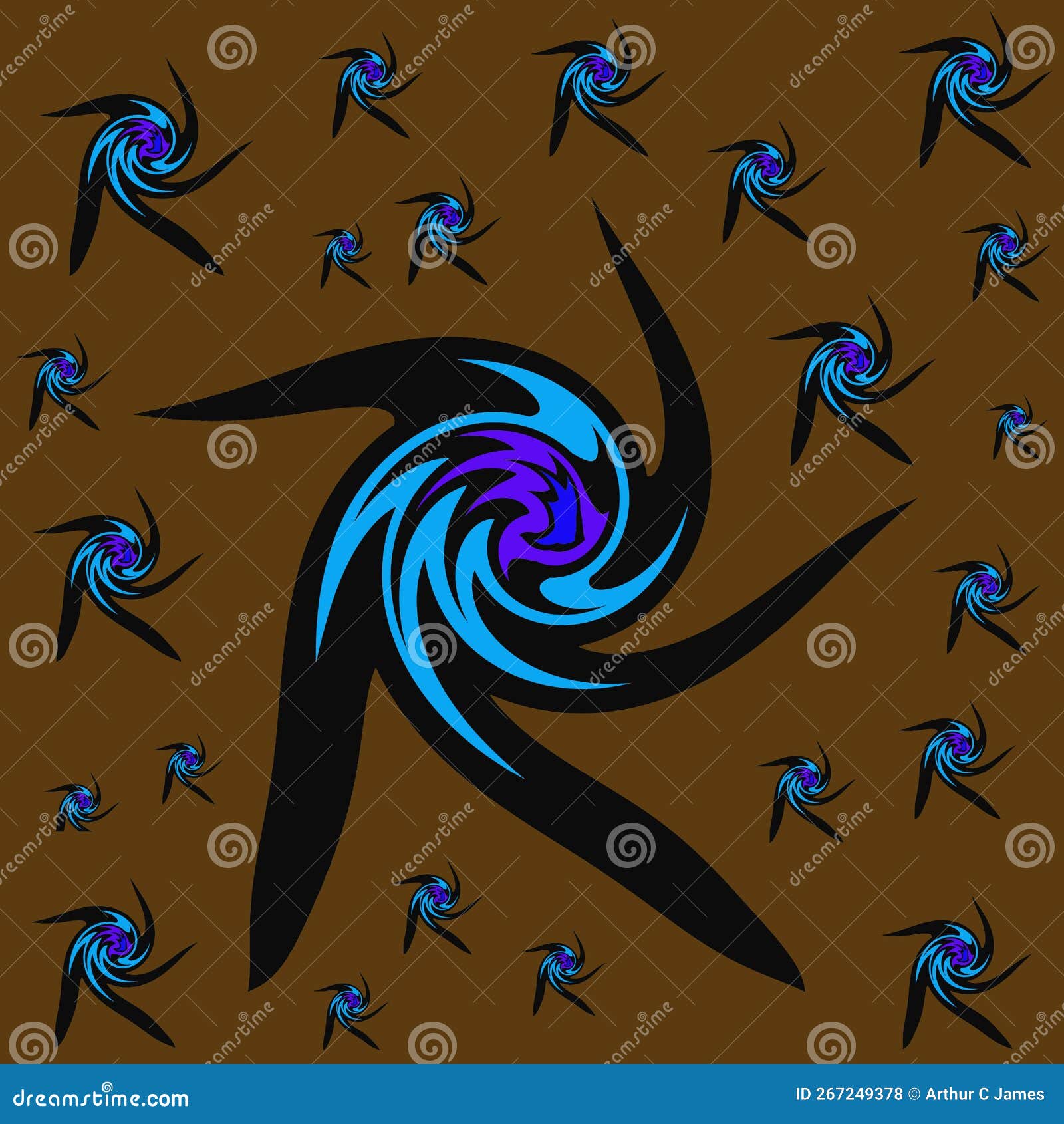 Abstract and Contemporary Digital Art Dancing Flame Pattern Design ...