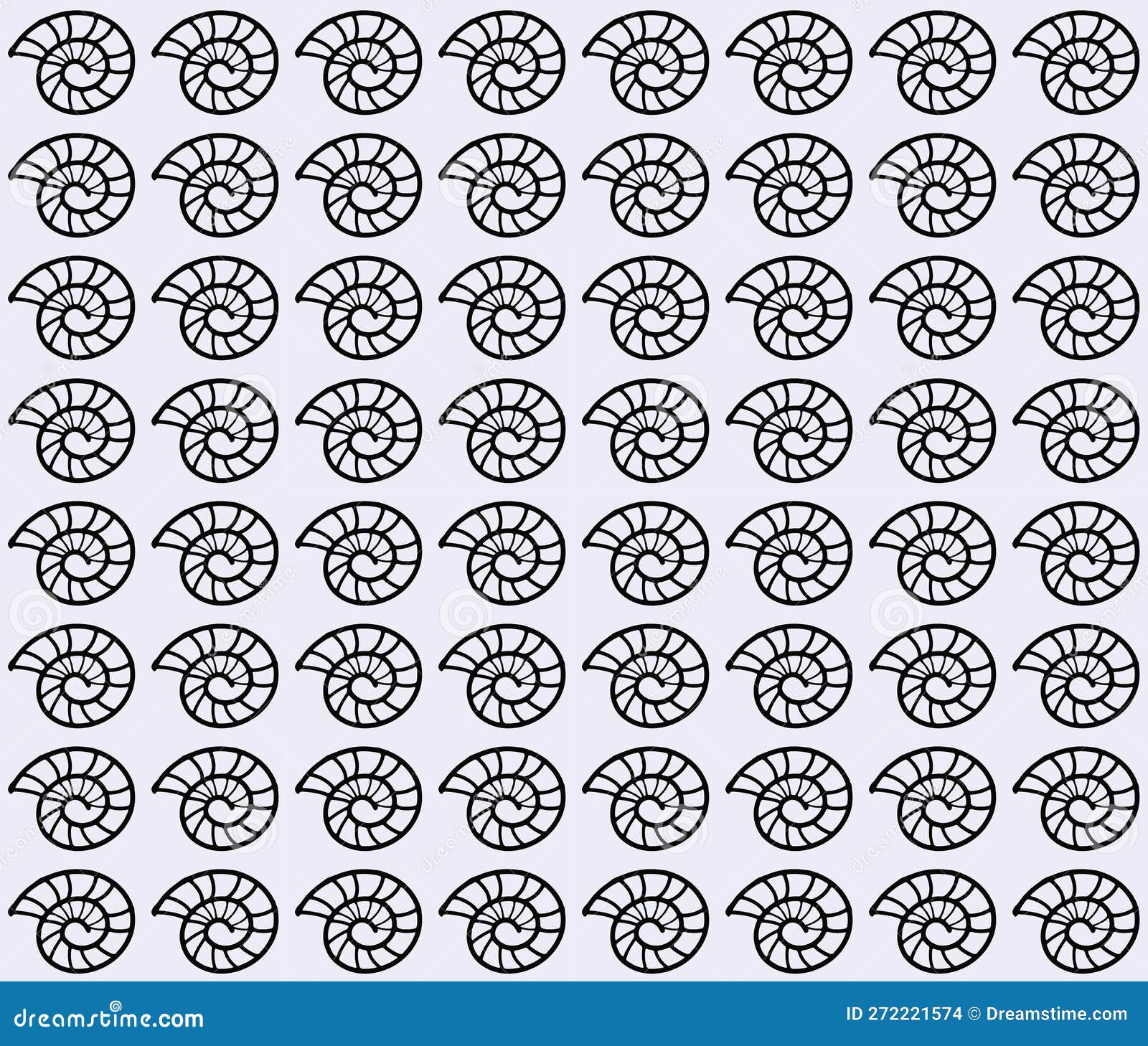 Abstract and Contemporary Digital Art Ammonite Design Stock ...