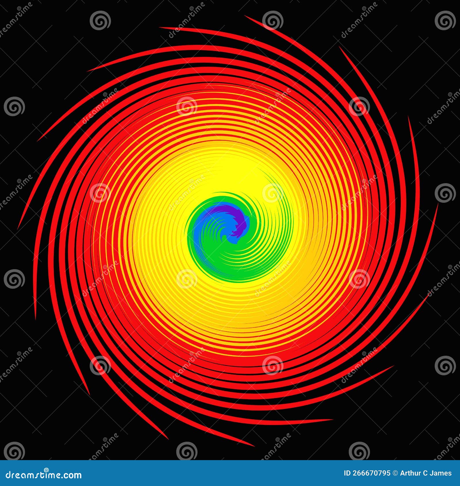 Abstract and Contemporary Digital Art Circle Pattern Design Stock ...