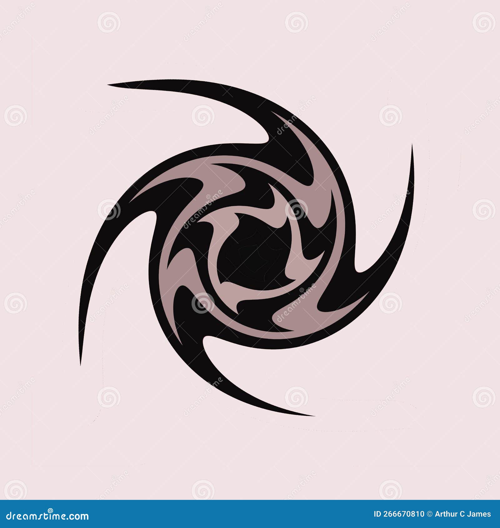 Abstract and Contemporary Digital Art Circle Pattern Design Stock ...