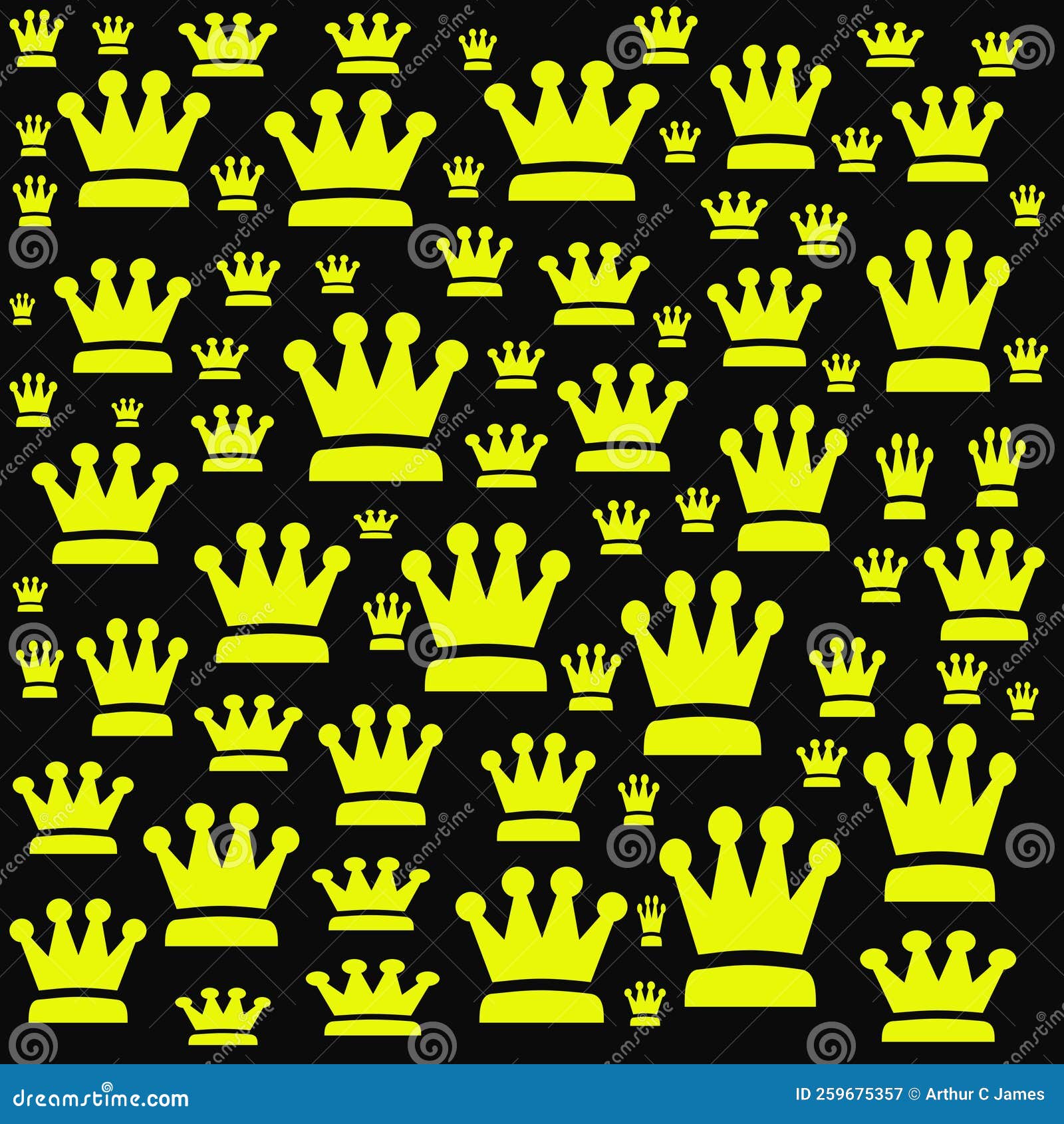 Abstract and Contemporary Digital Art Crown Design Stock Illustration ...