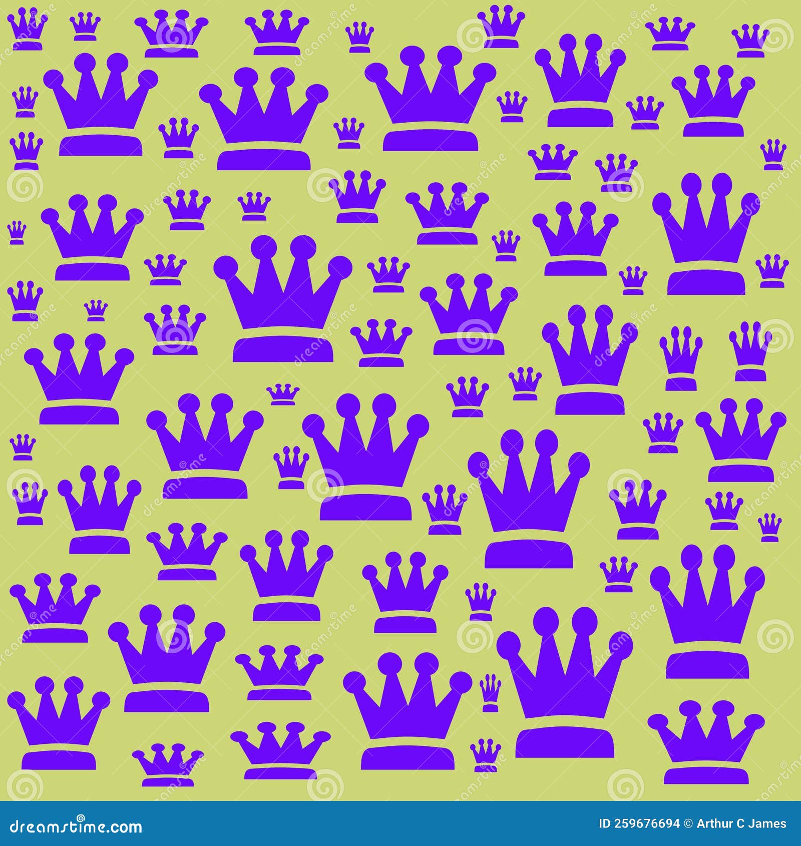 Abstract and Contemporary Digital Art Crown Design Stock Illustration ...