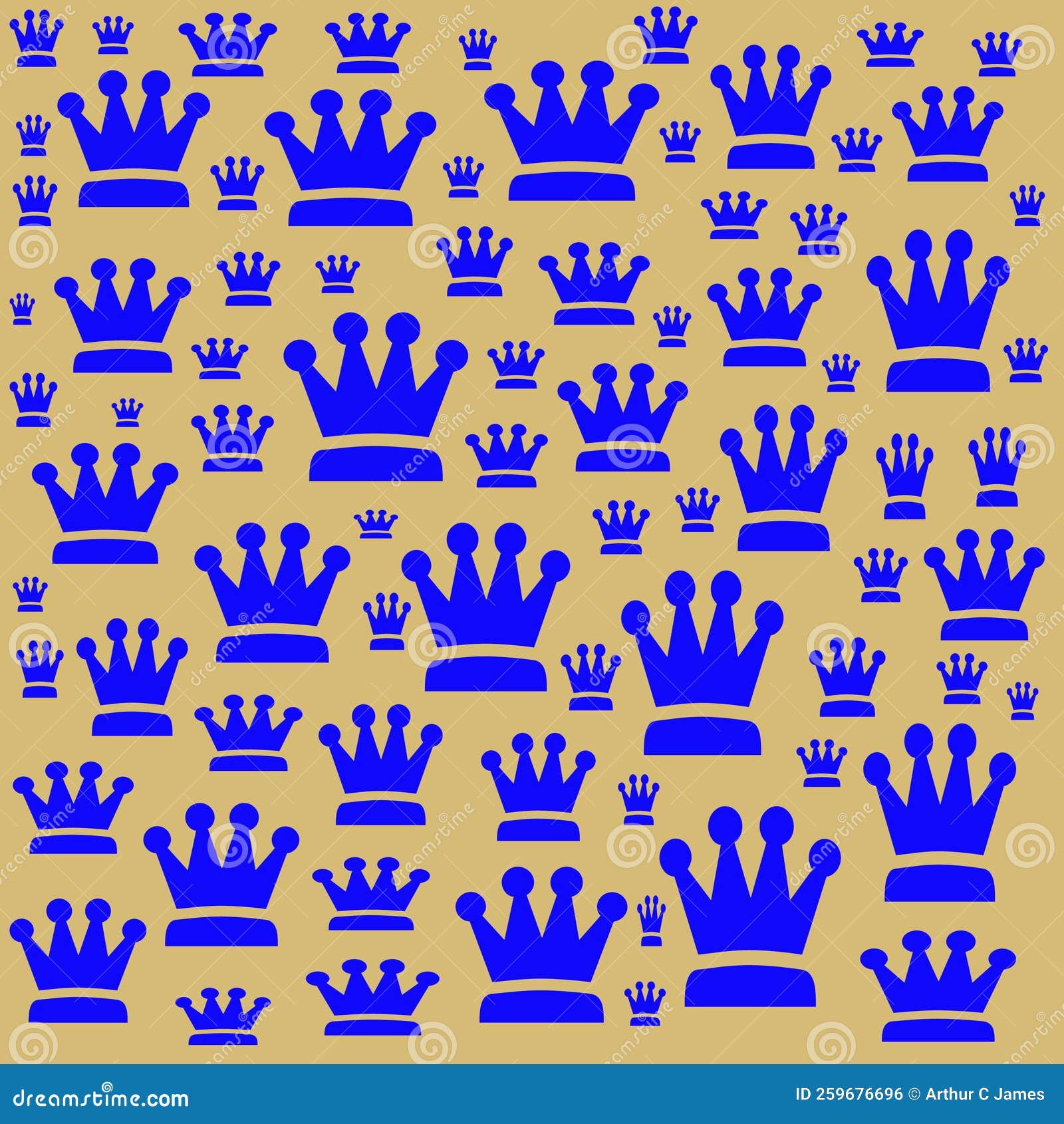 Abstract and Contemporary Digital Art Crown Design Stock Illustration ...