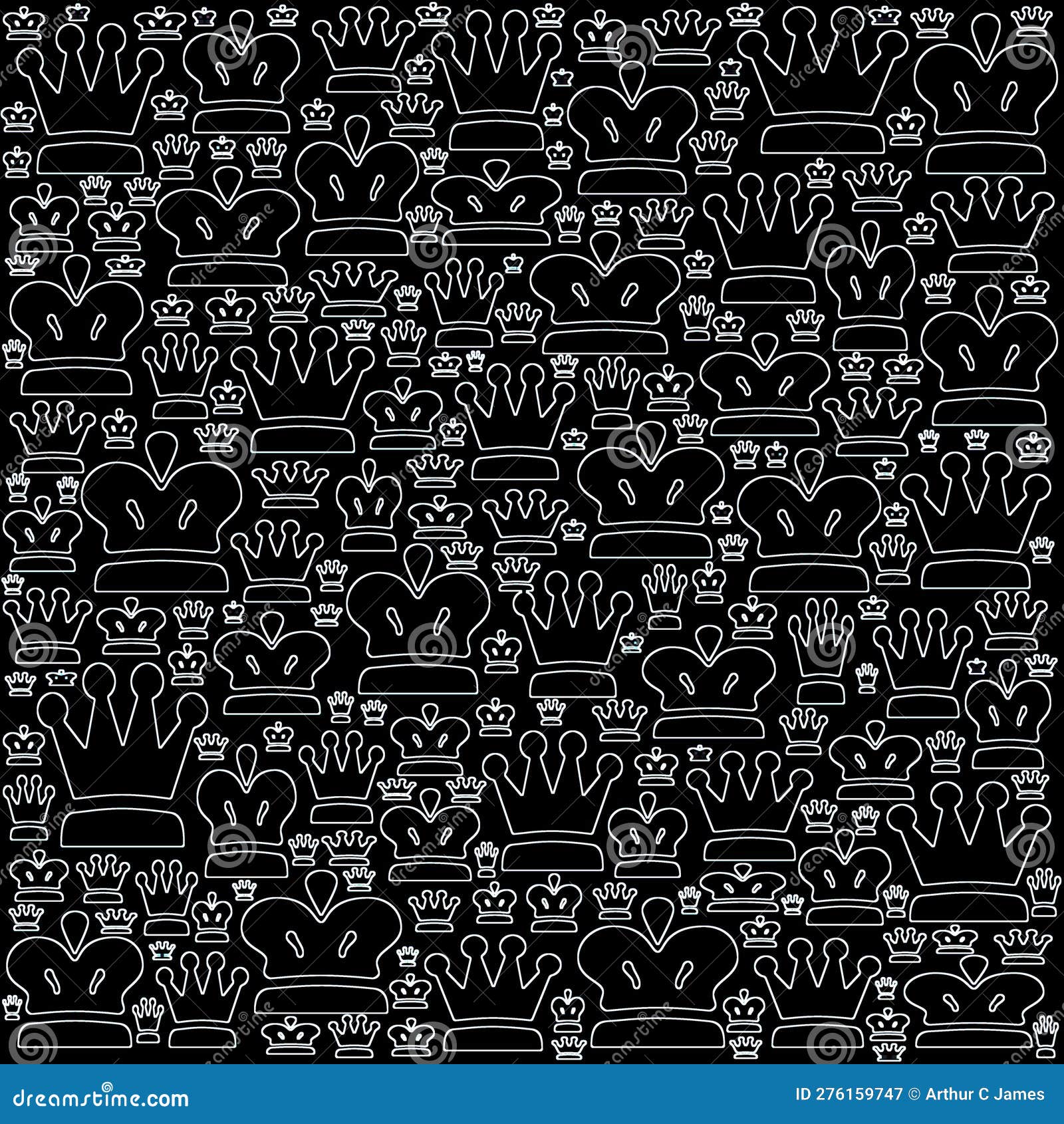 Abstract and Contemporary Digital Art King and Queen Design Stock ...