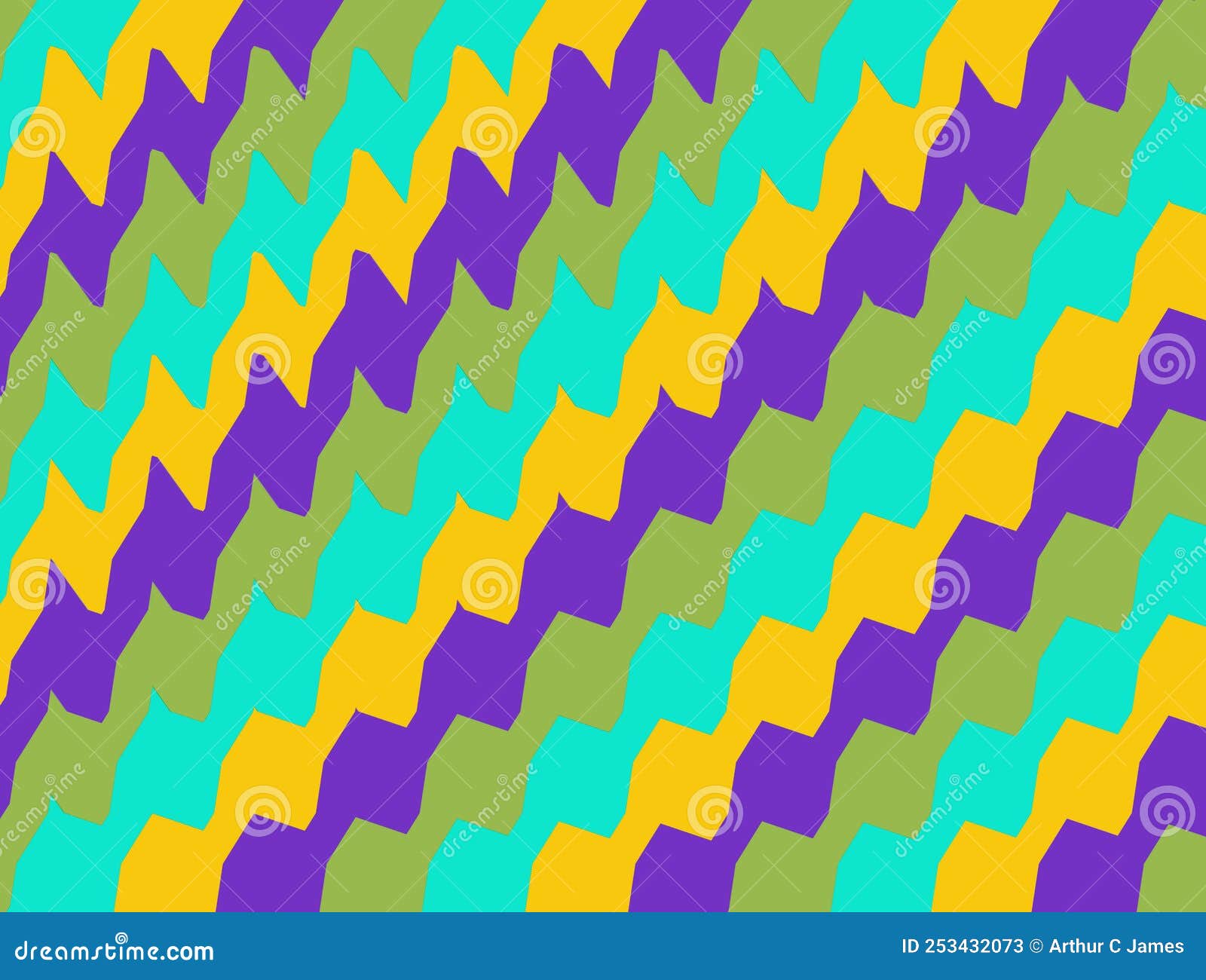 Abstract and Contemporary Digital Art Multi-coloured Stripes Design ...