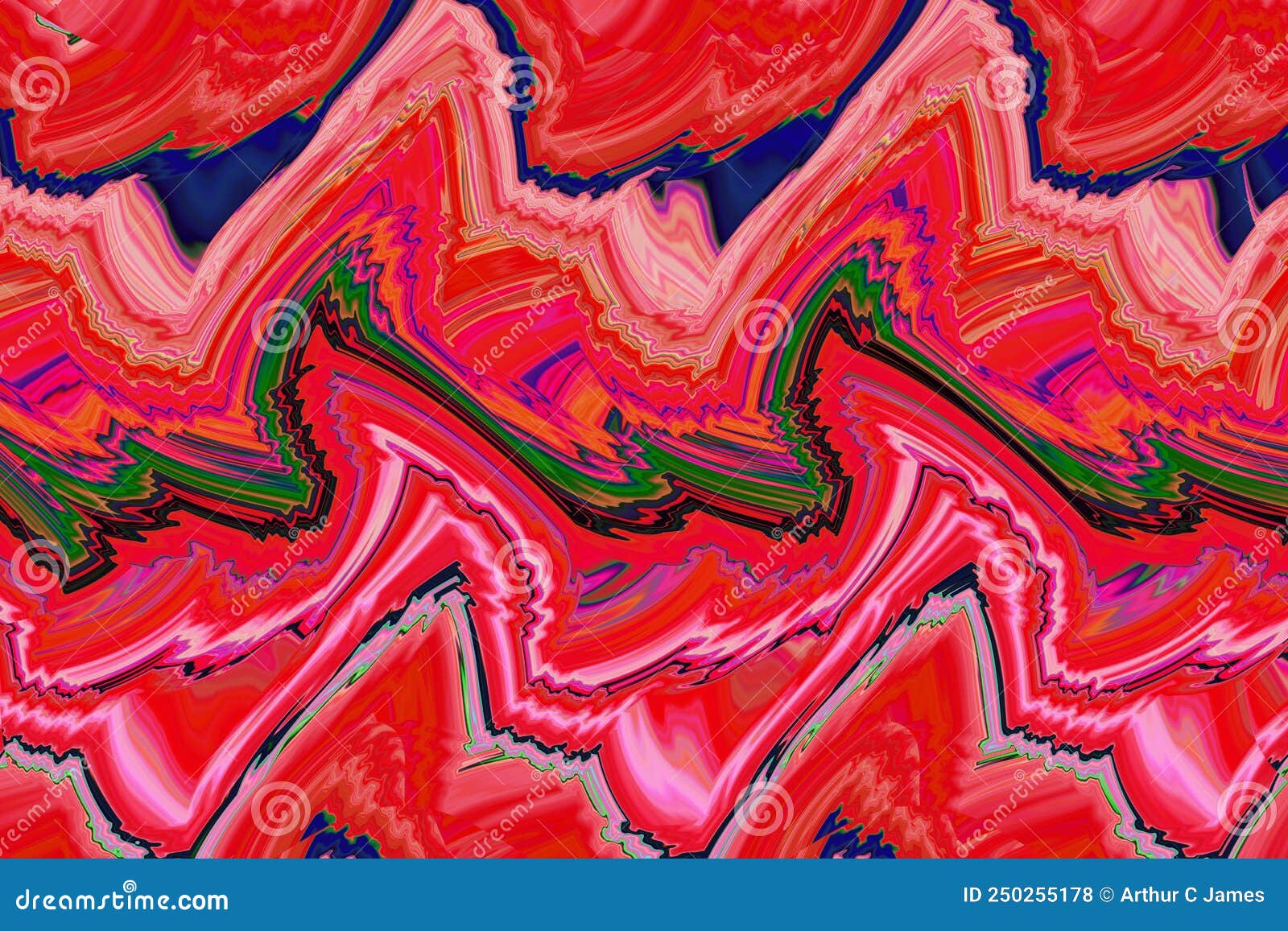 Abstract and Contemporary Digital Art Pattern Design Stock Illustration ...