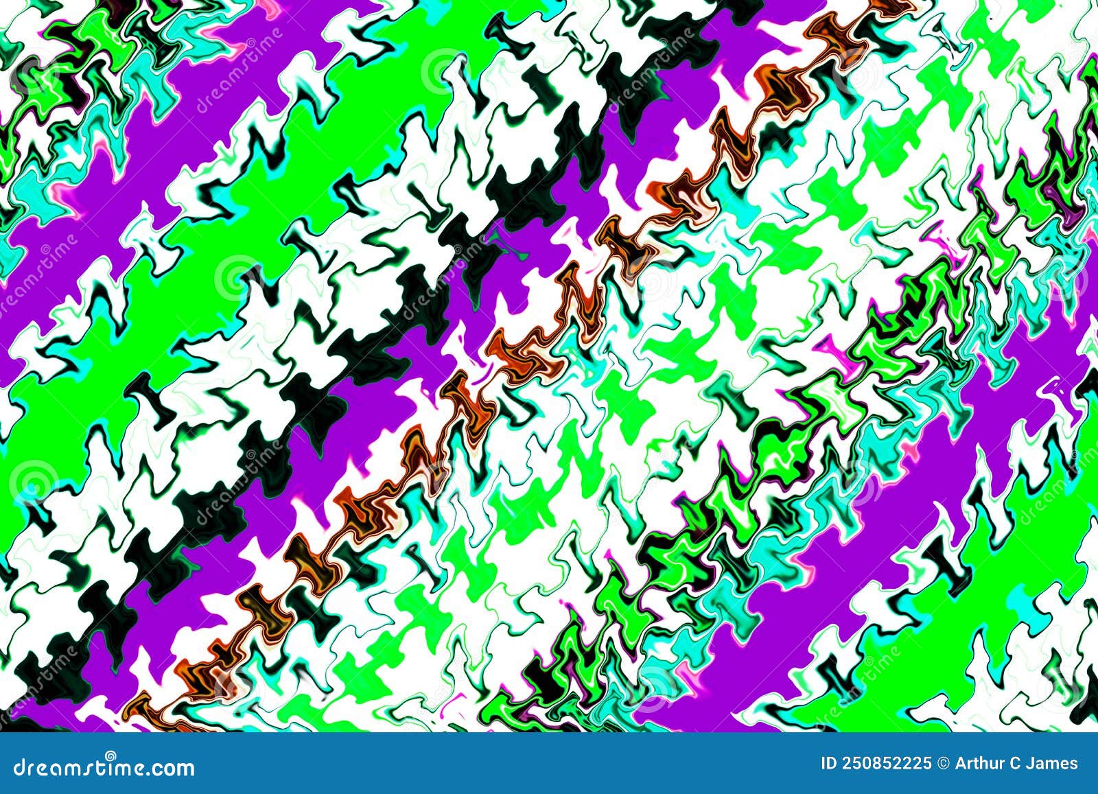 Abstract and Contemporary Digital Art Pattern Design Stock Illustration ...