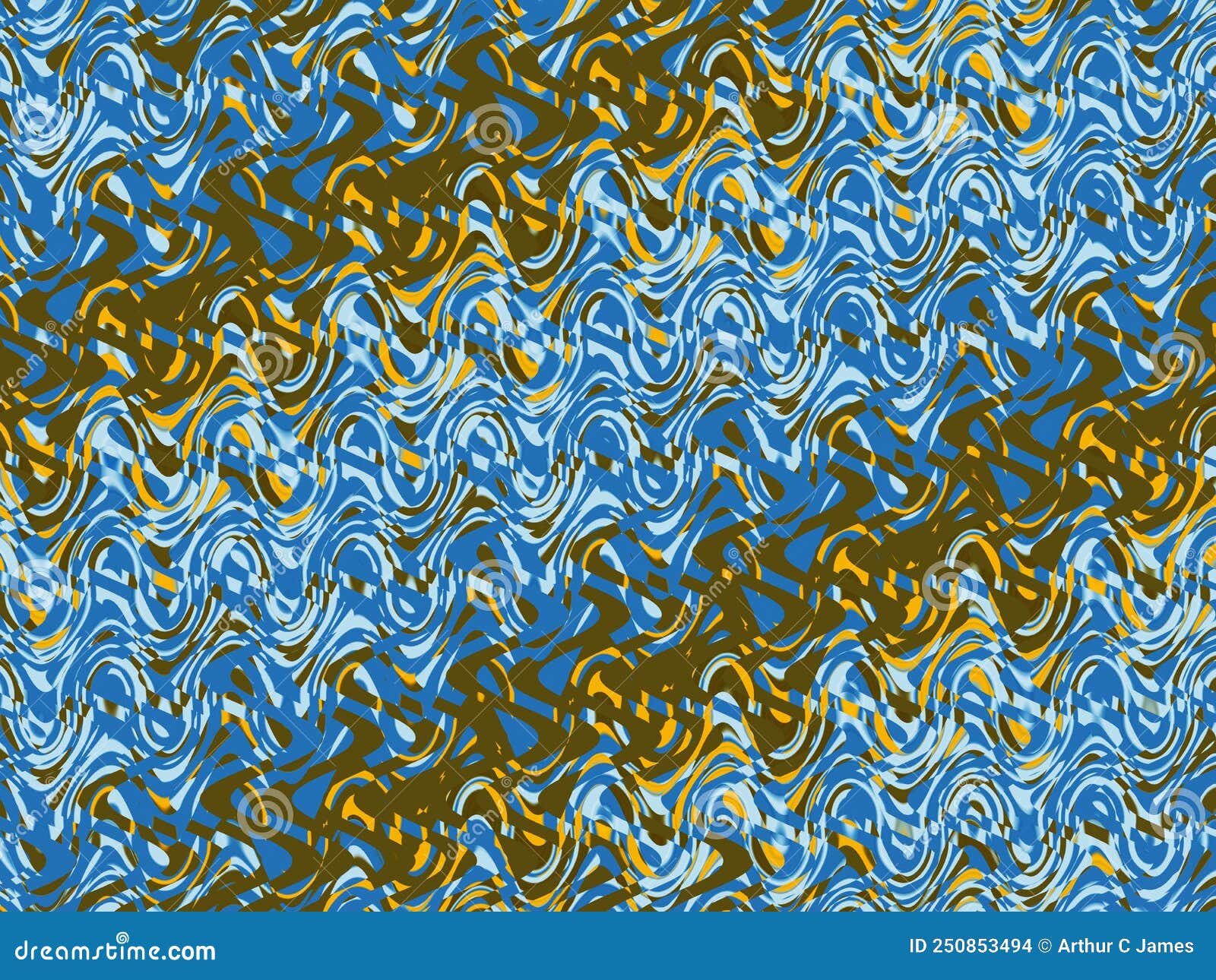 Abstract and Contemporary Digital Art Pattern Design Stock Illustration ...