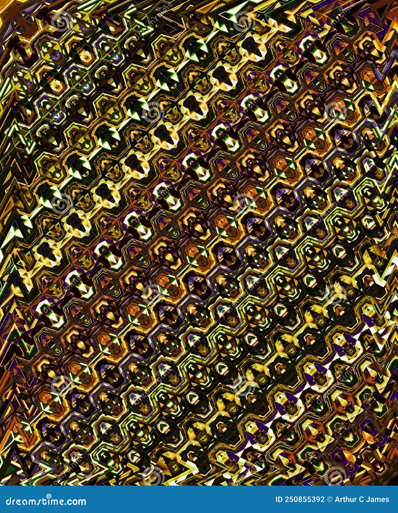 Abstract and Contemporary Digital Art Pattern Design Stock Illustration ...