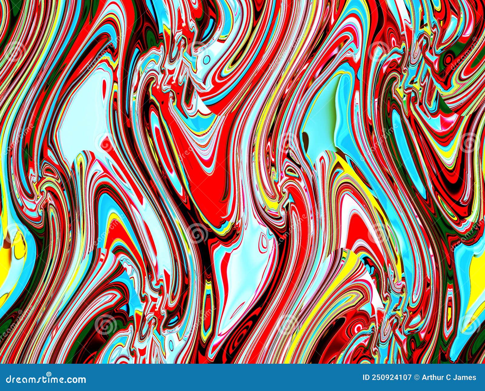 Abstract and Contemporary Digital Art Pattern Design Stock Illustration ...