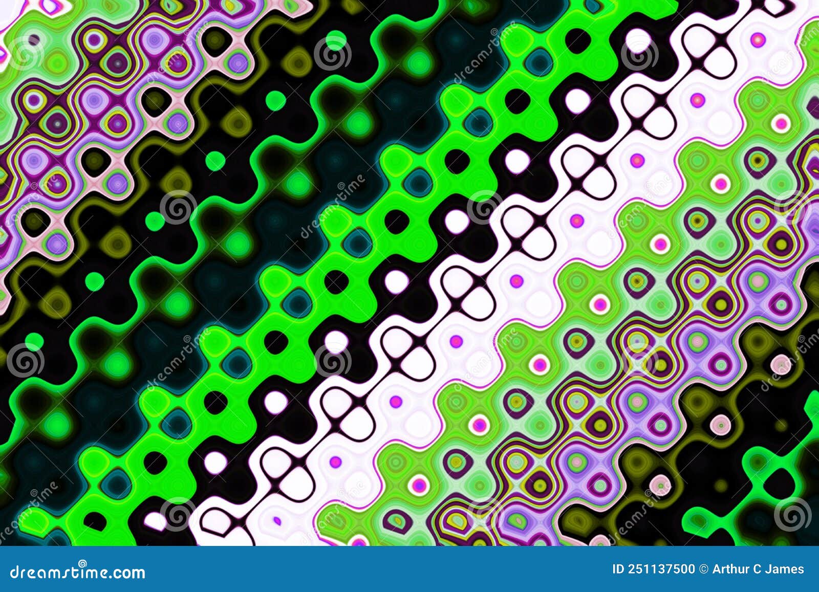 Abstract and Contemporary Digital Art Pattern Design Stock Illustration ...