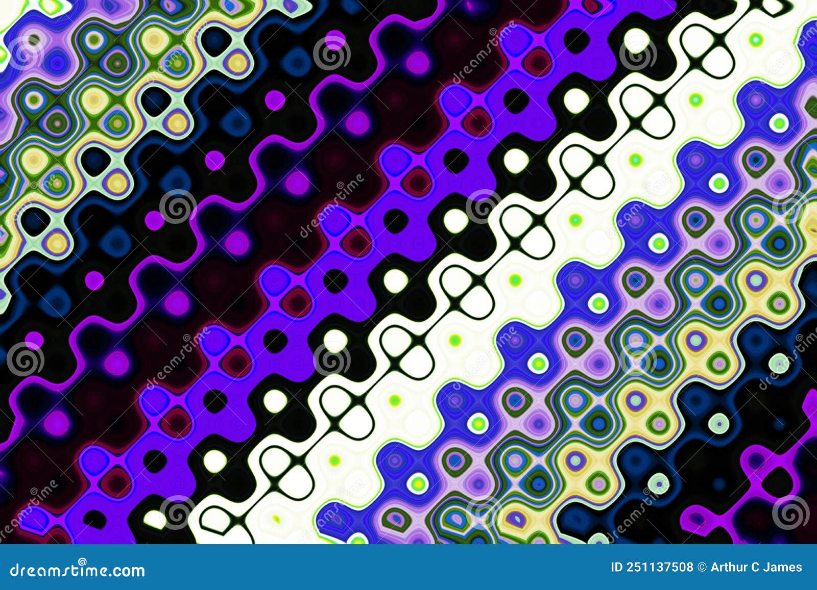 Abstract and Contemporary Digital Art Pattern Design Stock Illustration ...