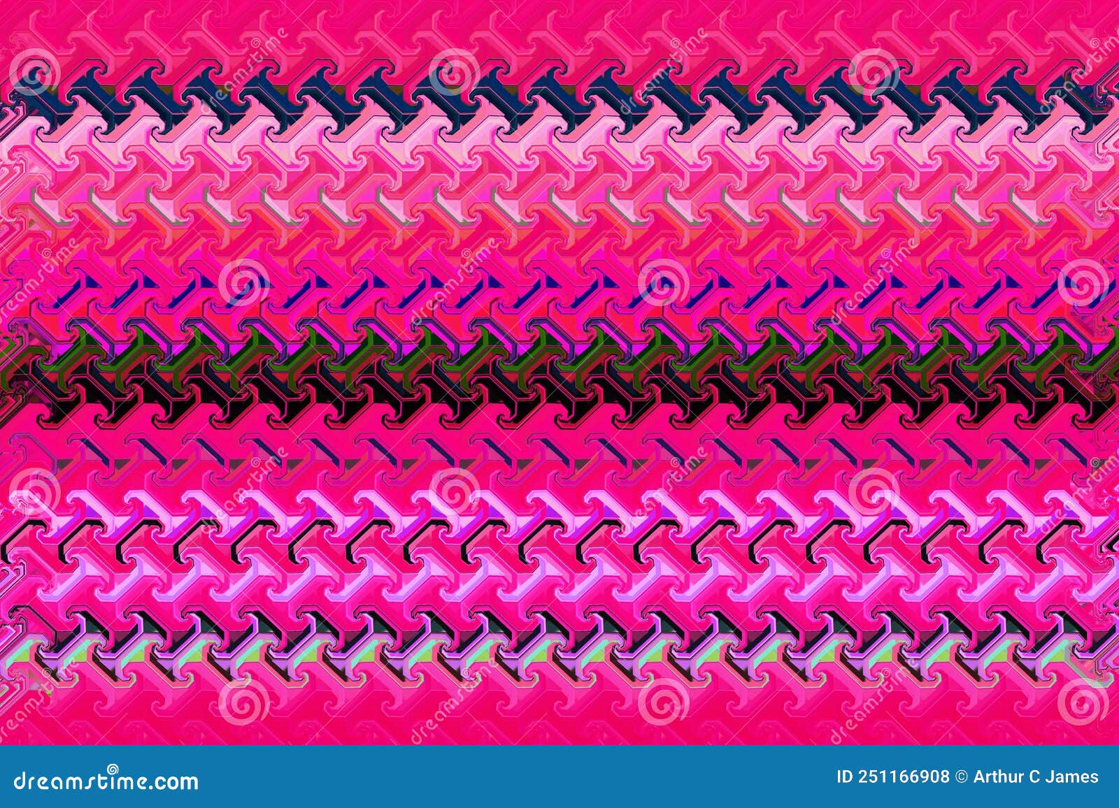Abstract and Contemporary Digital Art Pattern Design Stock Illustration ...