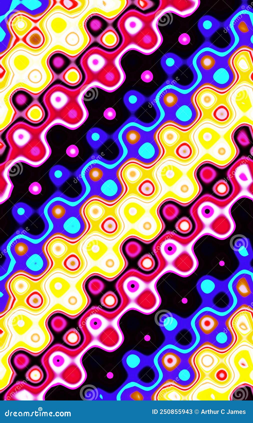 Abstract and Contemporary Digital Art Pattern Design Stock Illustration ...
