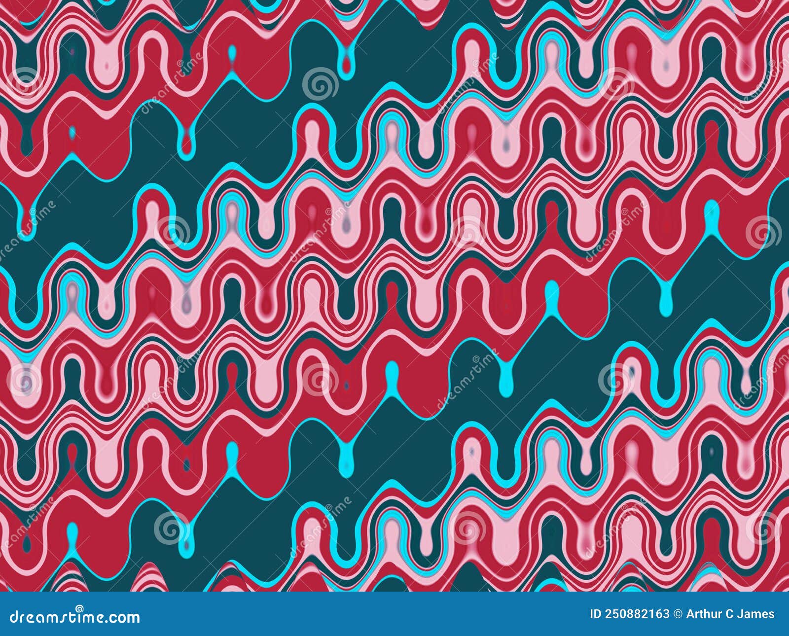 Abstract and Contemporary Digital Art Pattern Design Stock Illustration ...