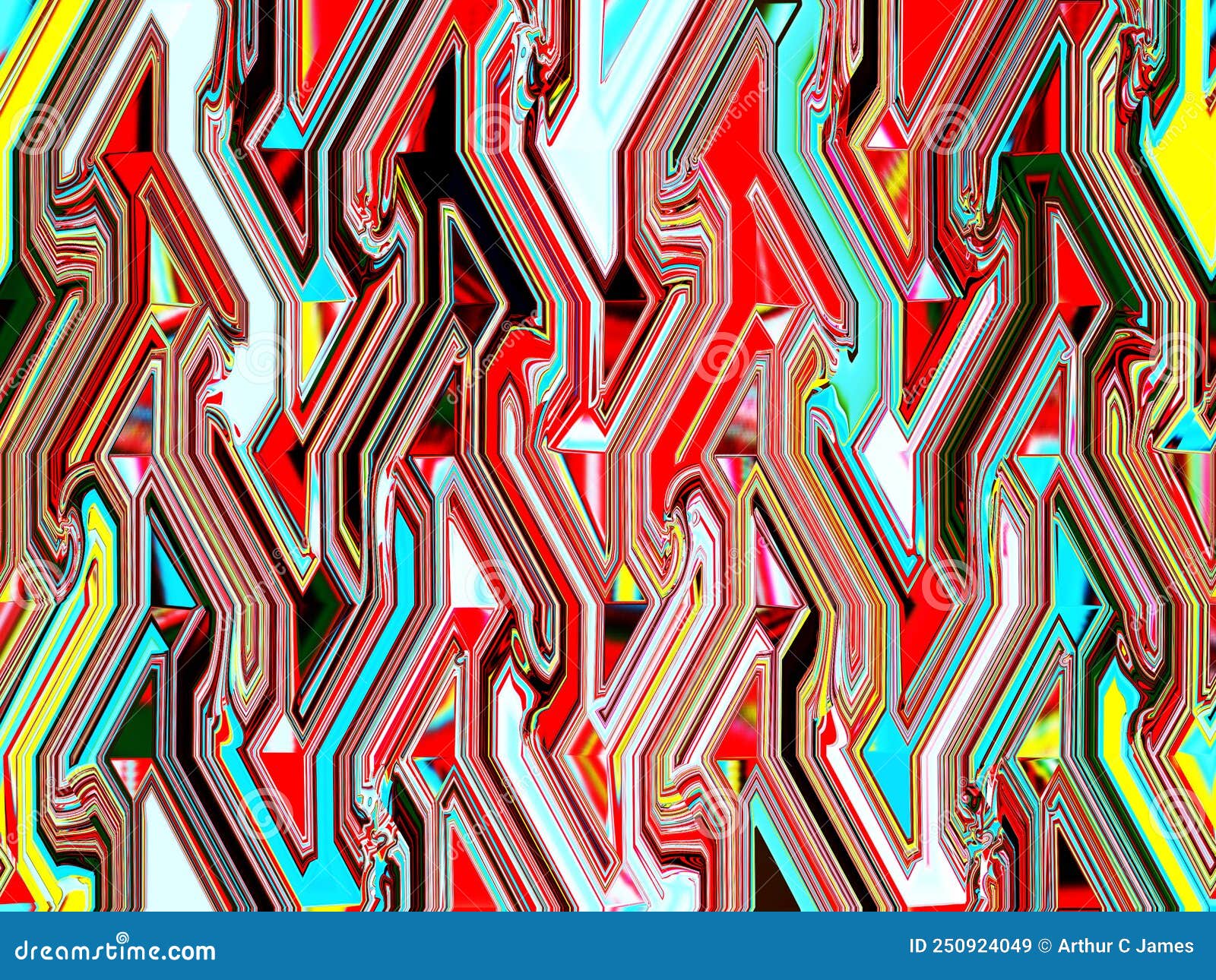 Abstract and Contemporary Digital Art Pattern Design Stock Illustration ...