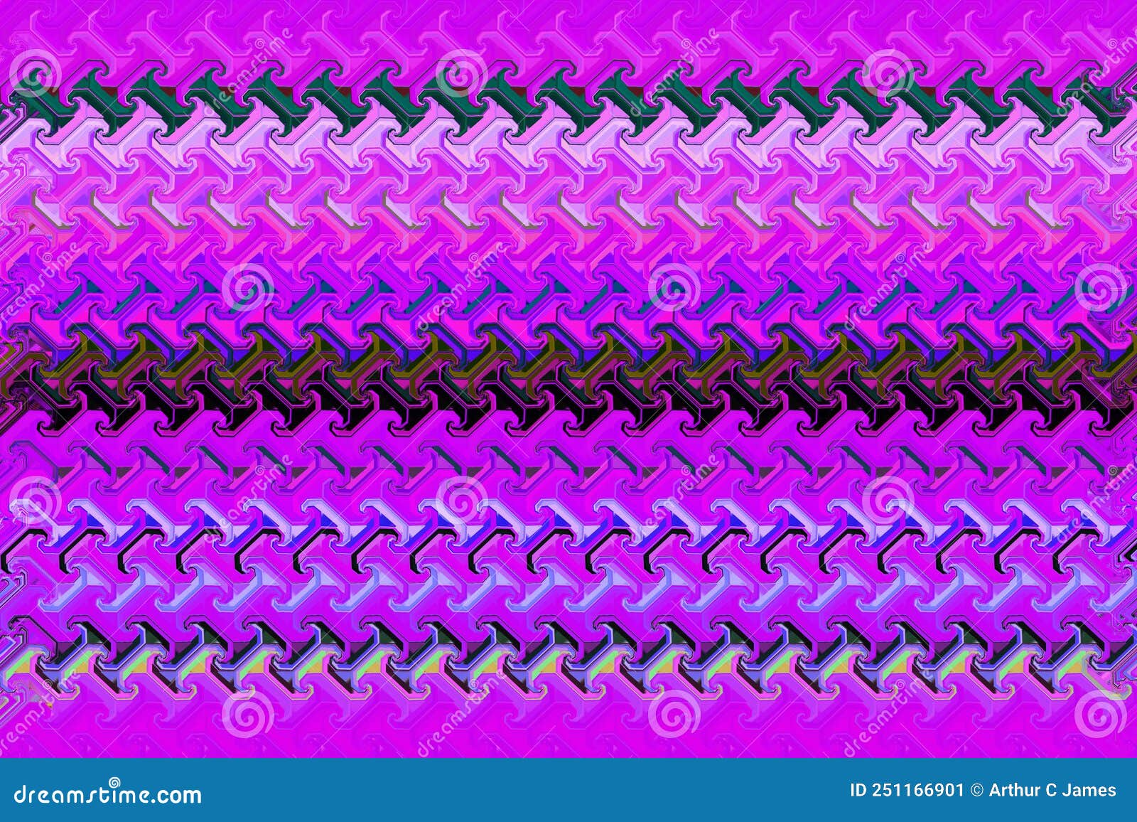 Abstract and Contemporary Digital Art Pattern Design Stock Illustration ...