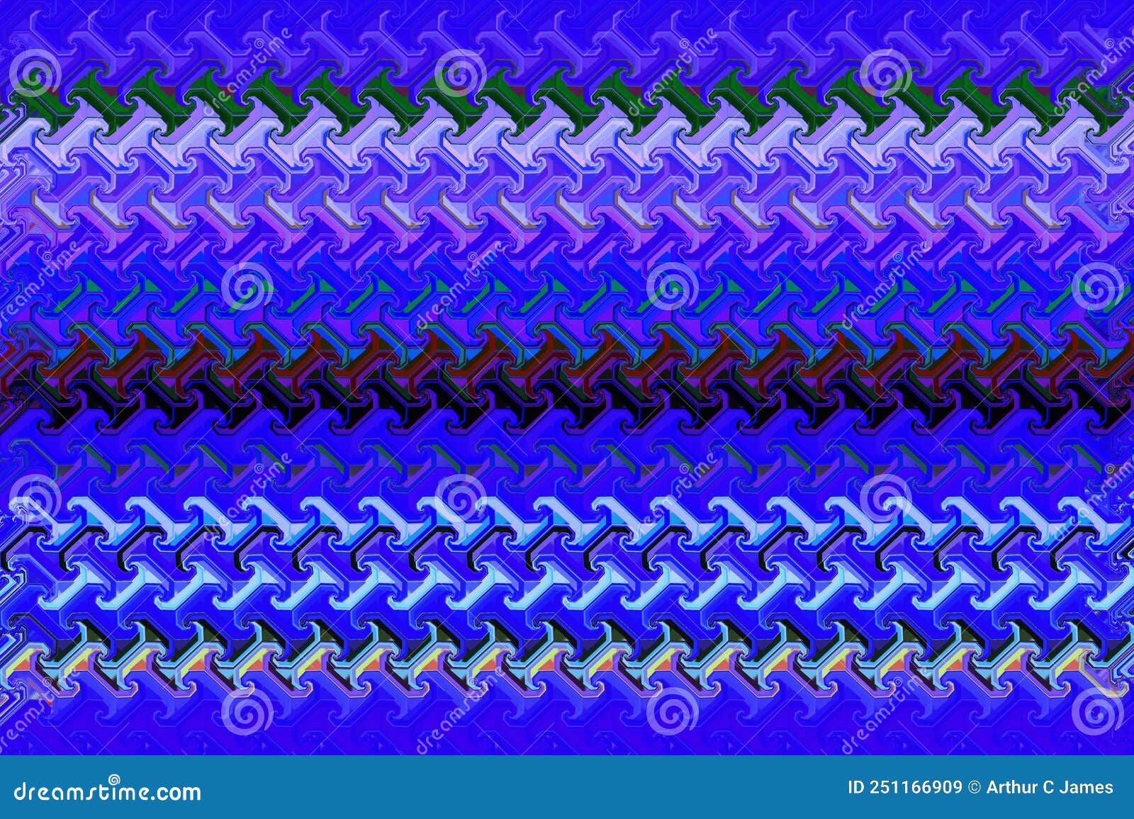 Abstract and Contemporary Digital Art Pattern Design Stock Illustration ...