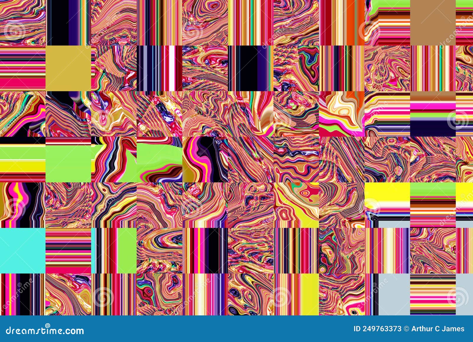 An Abstract and Bright Contemporary Digital Art Design Stock ...