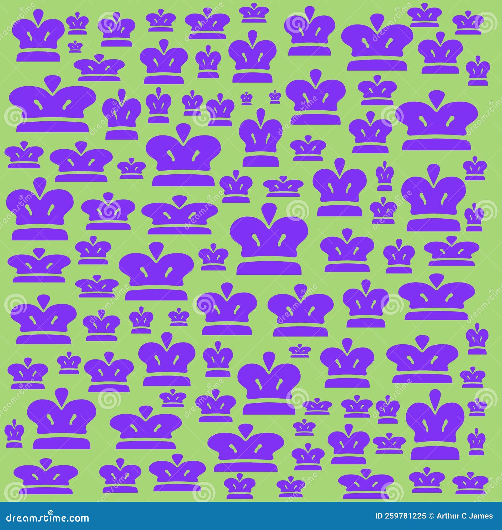 Abstract and Contemporary Digital Art Seamless Crown Design Stock ...