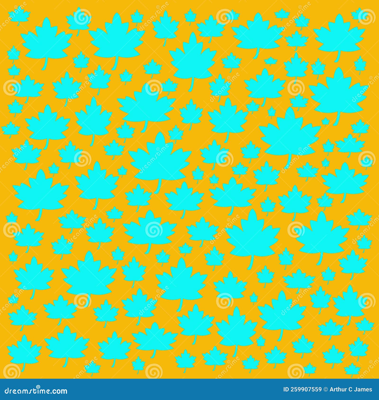 Abstract and Contemporary Digital Art Seamless Maple Leaf Design Stock ...