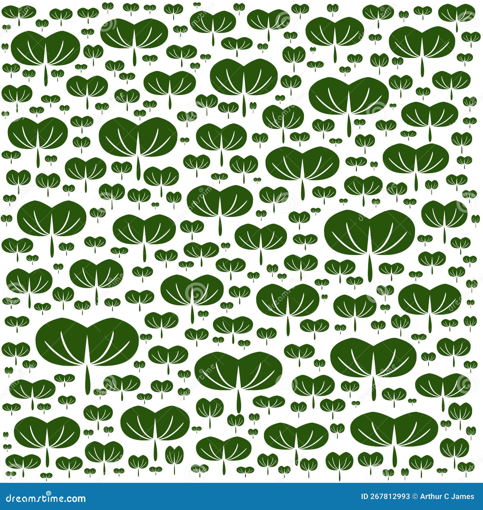 Abstract and Contemporary Digital Art Tree Pattern Design Stock ...