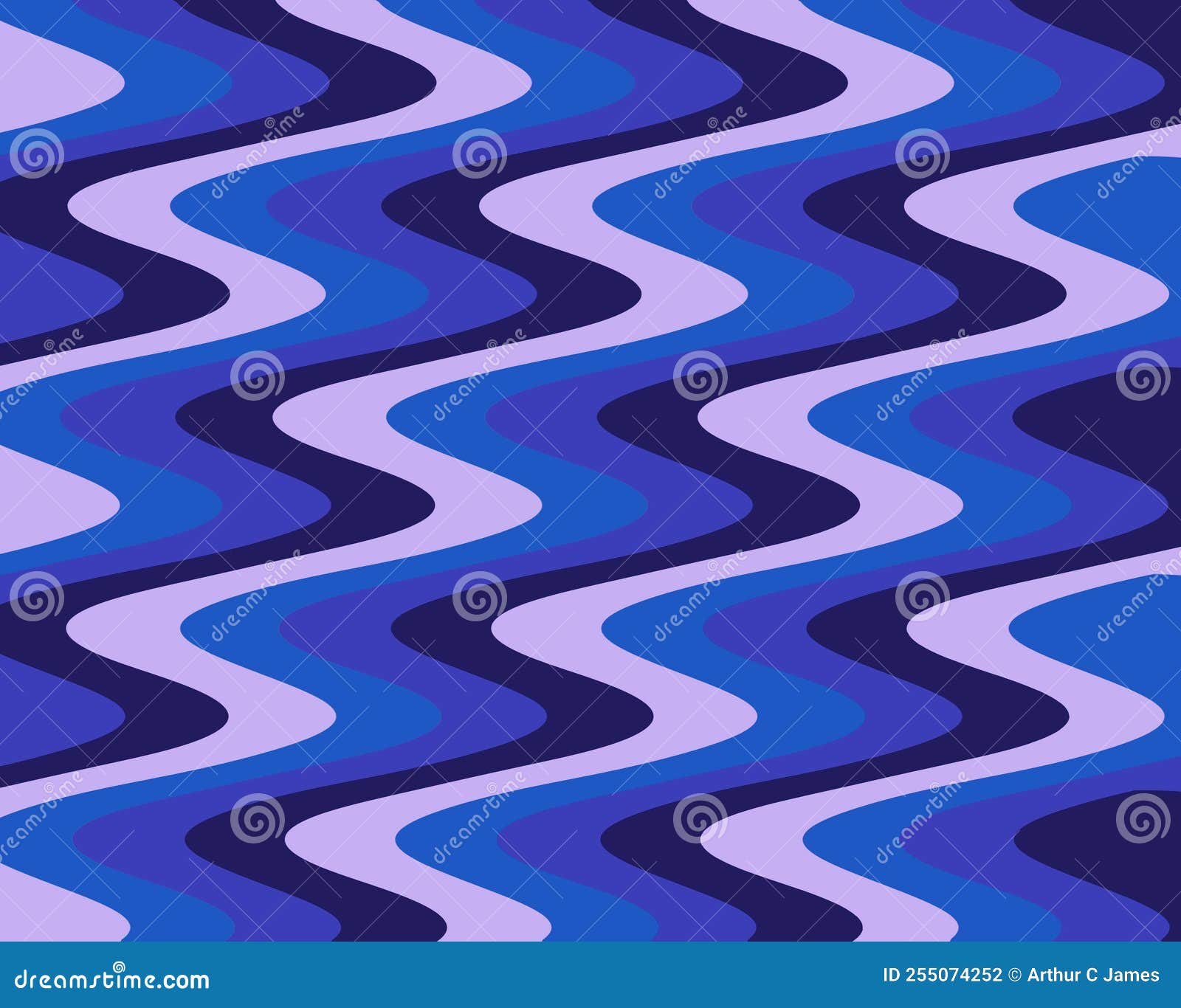 Abstract and Contemporary Digital Art Wave Style Wrapping Paper Pattern ...