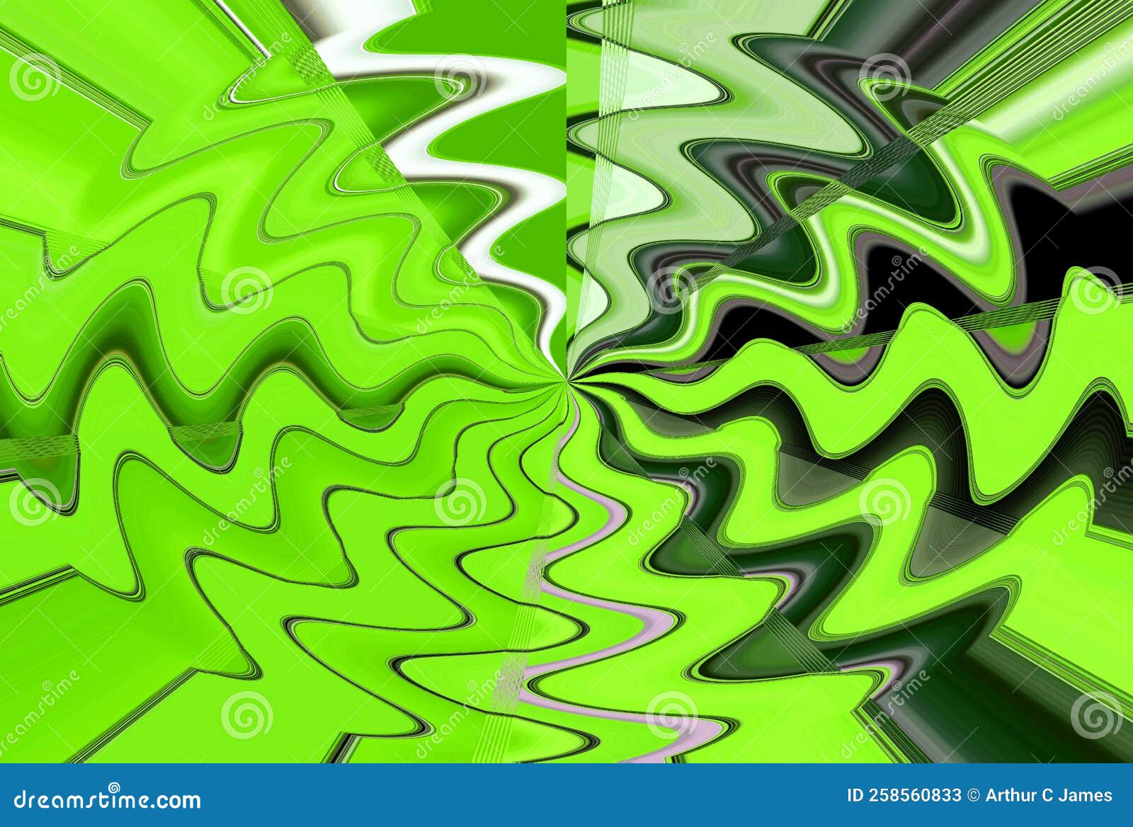 Abstract and Contemporary Digital Art Waves Pattern Design Stock ...