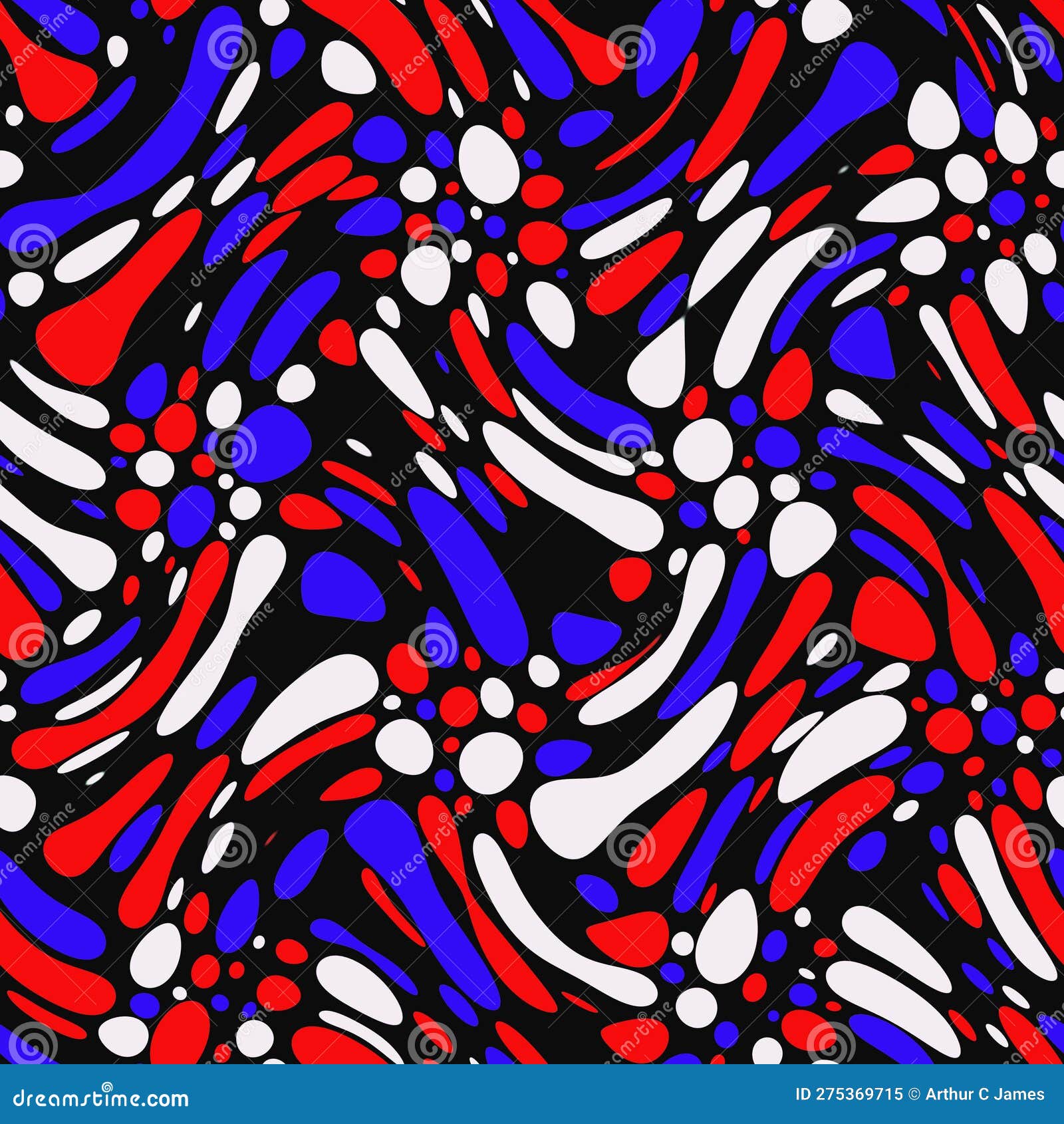 Abstract and Contemporary Digital Art Waves Pattern Design Stock ...