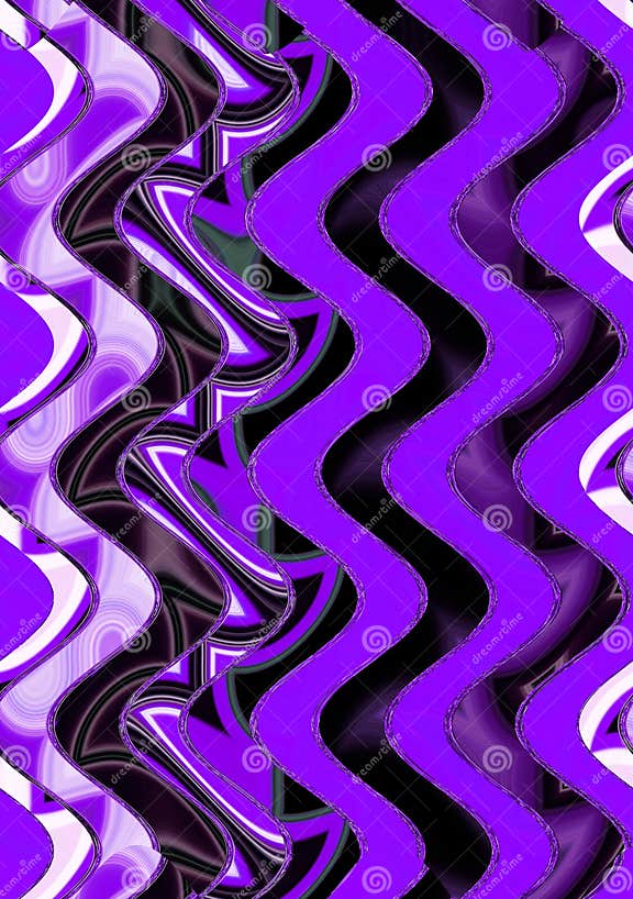 Abstract and Contemporary Digital Art Waves Pattern Design Stock ...
