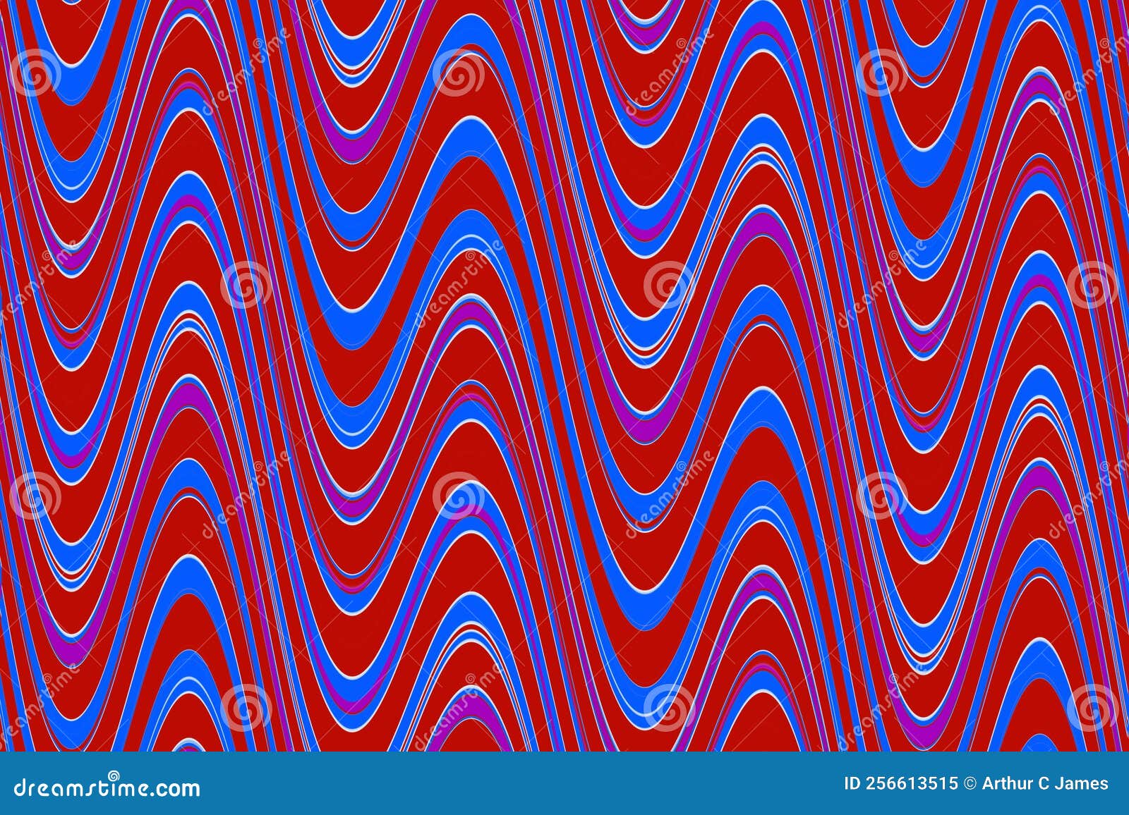 Abstract and Contemporary Digital Art Waves Wrapping Paper Design Stock ...