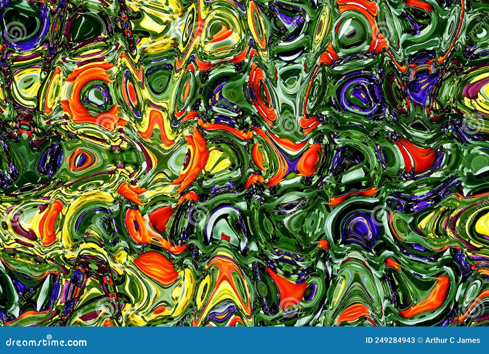 Abstract and Contemporary Digital Hallucination Art Design Stock ...