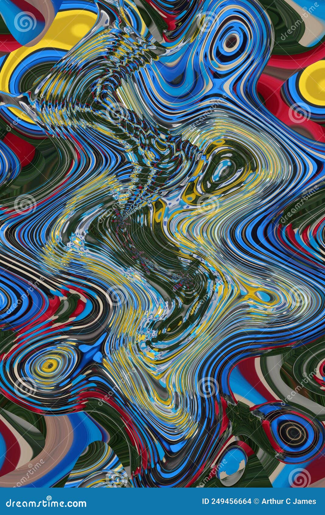 Abstract and Contemporary Digital Hallucination Art Design Stock ...