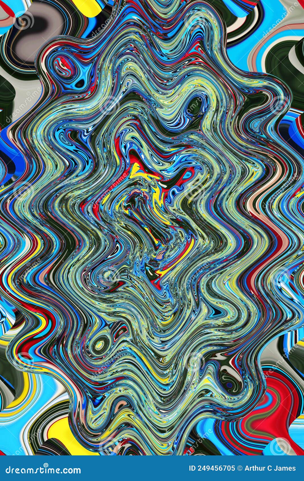 Abstract and Contemporary Digital Hallucination Art Design Stock ...