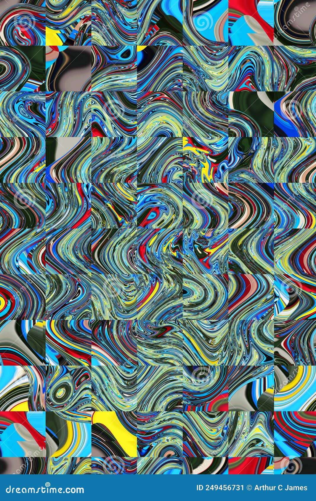 Abstract and Contemporary Digital Hallucination Art Design Stock ...