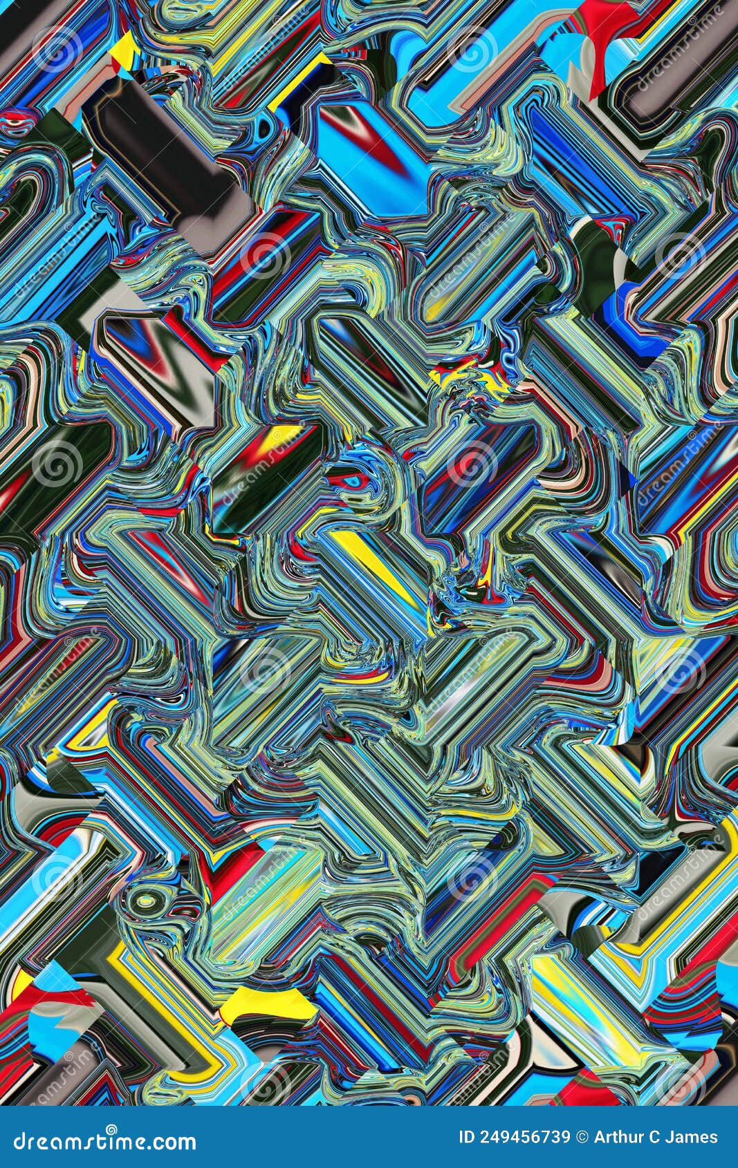 Abstract and Contemporary Digital Hallucination Art Design Stock ...