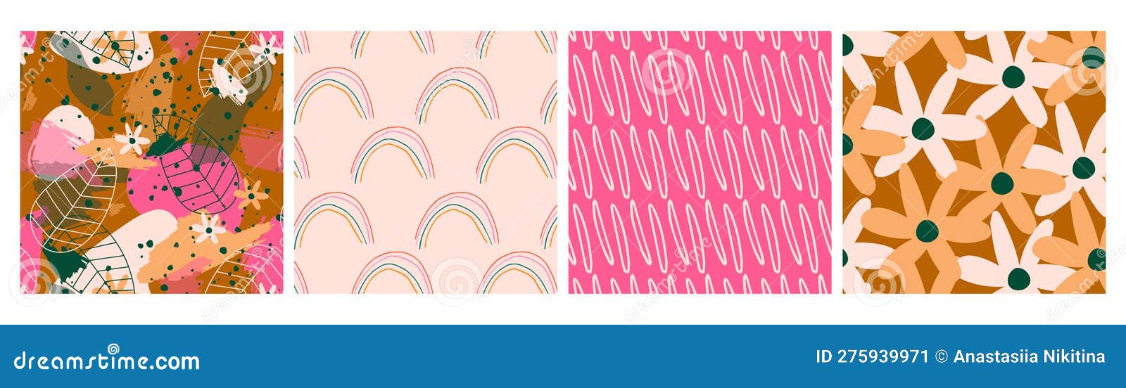 Abstract Contemporary Modern Trendy Vector Illustration. Stamp Texture ...