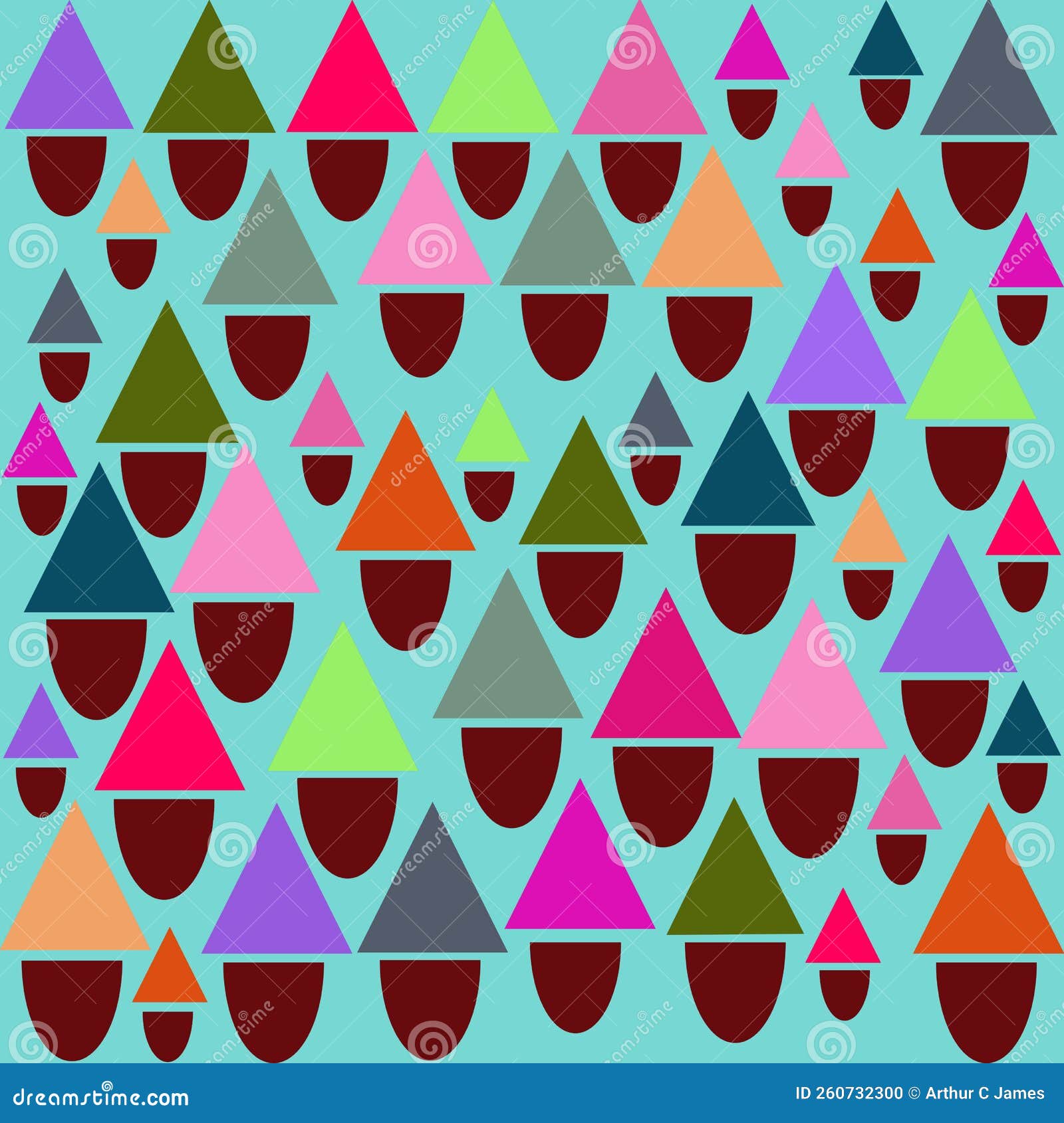 Abstract and Contemporary Digital Art Sail Boat Pattern Design Stock ...