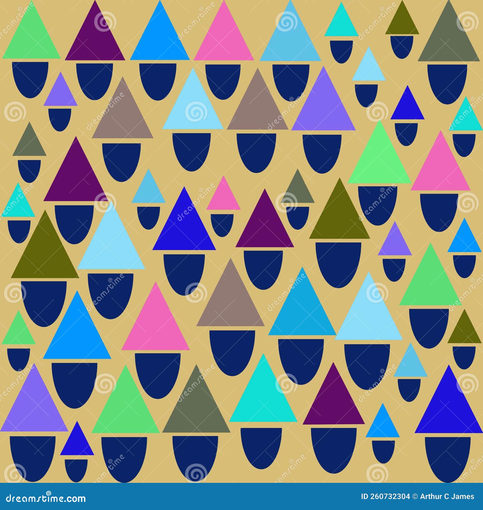 Abstract and Contemporary Digital Art Sail Boat Pattern Design Stock ...