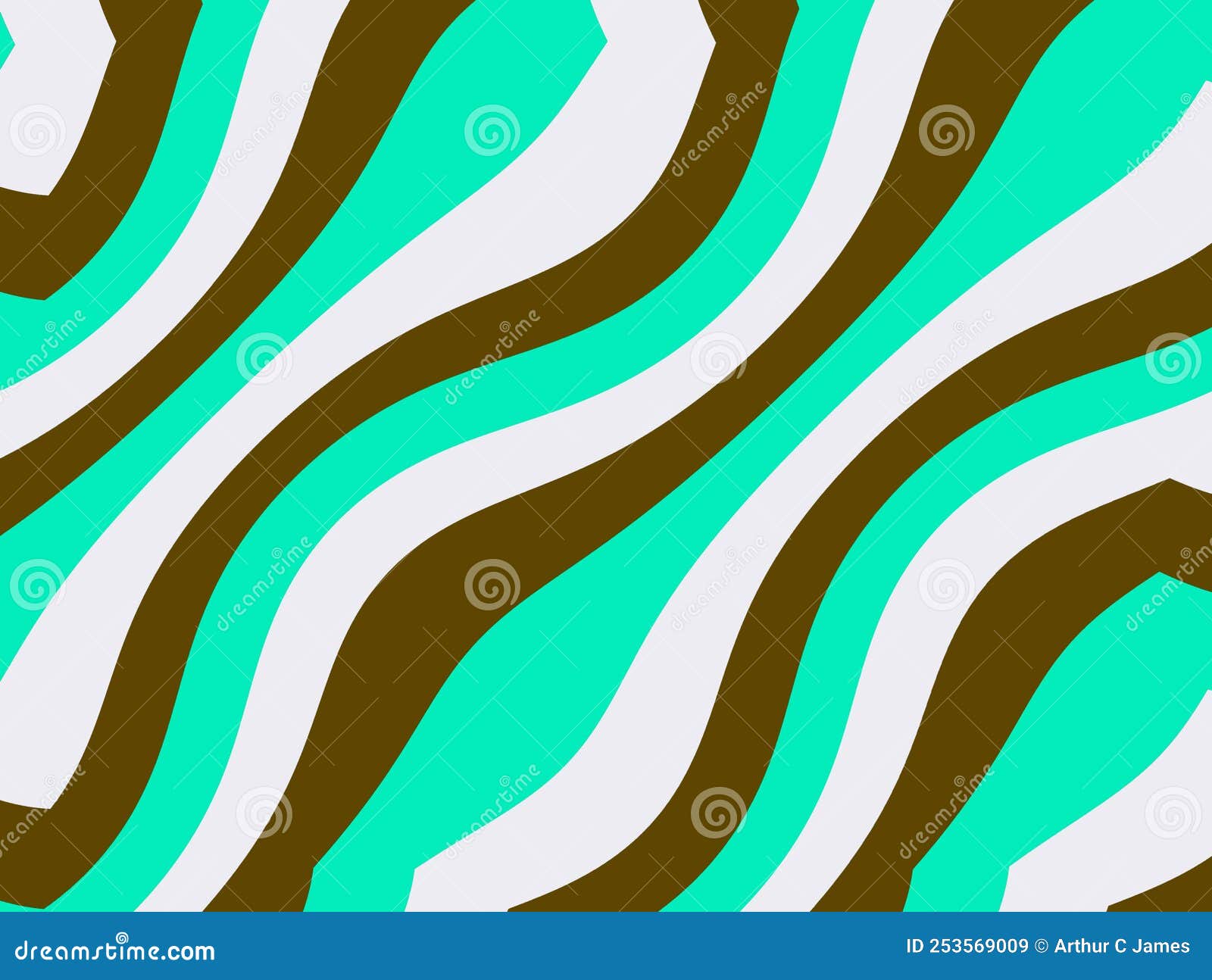 Abstract and Contemporary Digital Art Stripe Design Stock Illustration ...