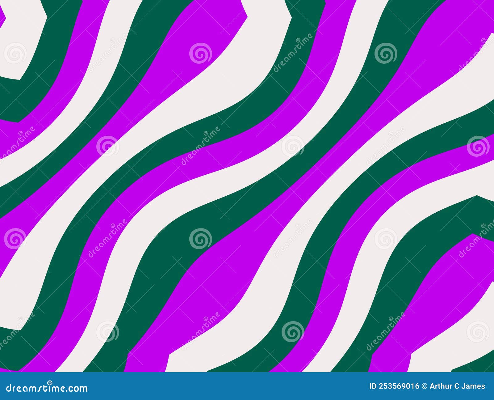 Abstract and Contemporary Digital Art Stripe Design Stock Illustration ...