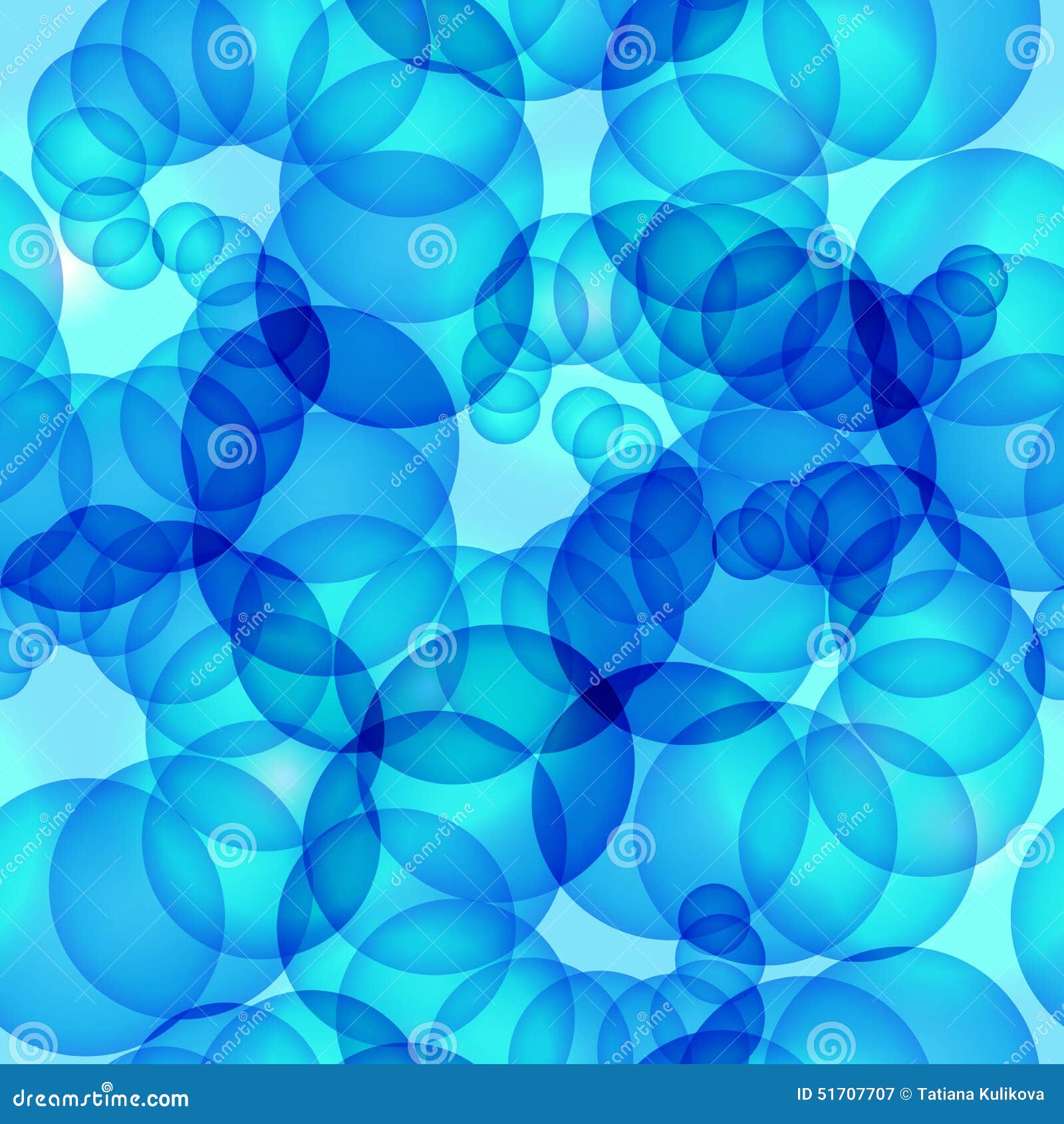 Abstract Continuous Vector Background with Circles. Stock Vector ...