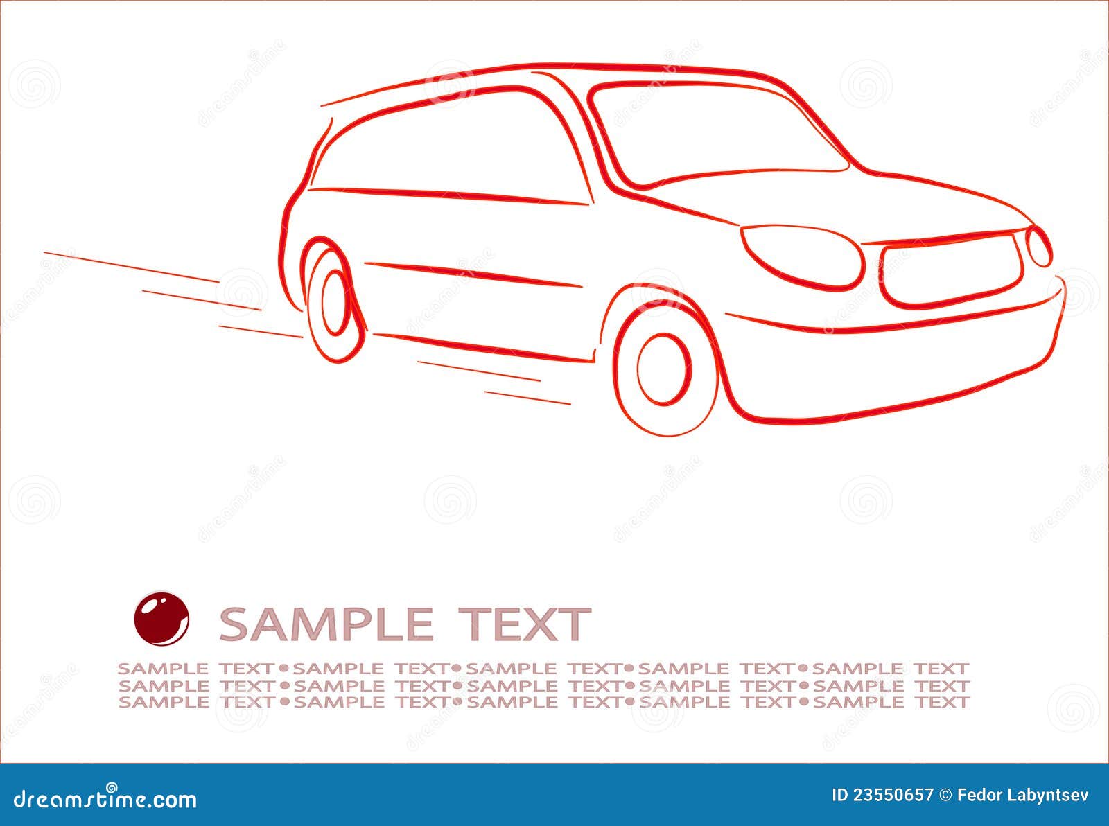 Abstract contour of car stock vector. Illustration of identity - 23550657