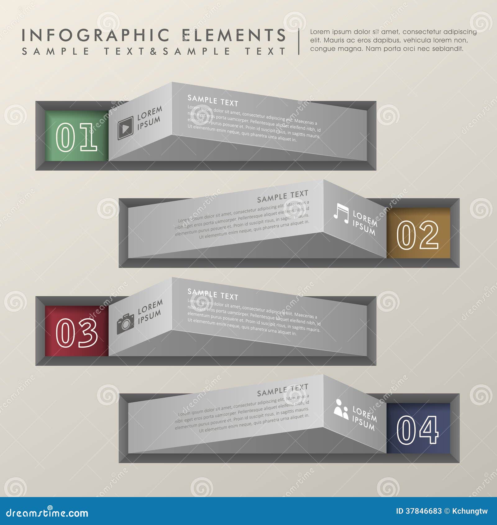 Abstract Control Switch Infographics Stock Vector - Illustration of ...