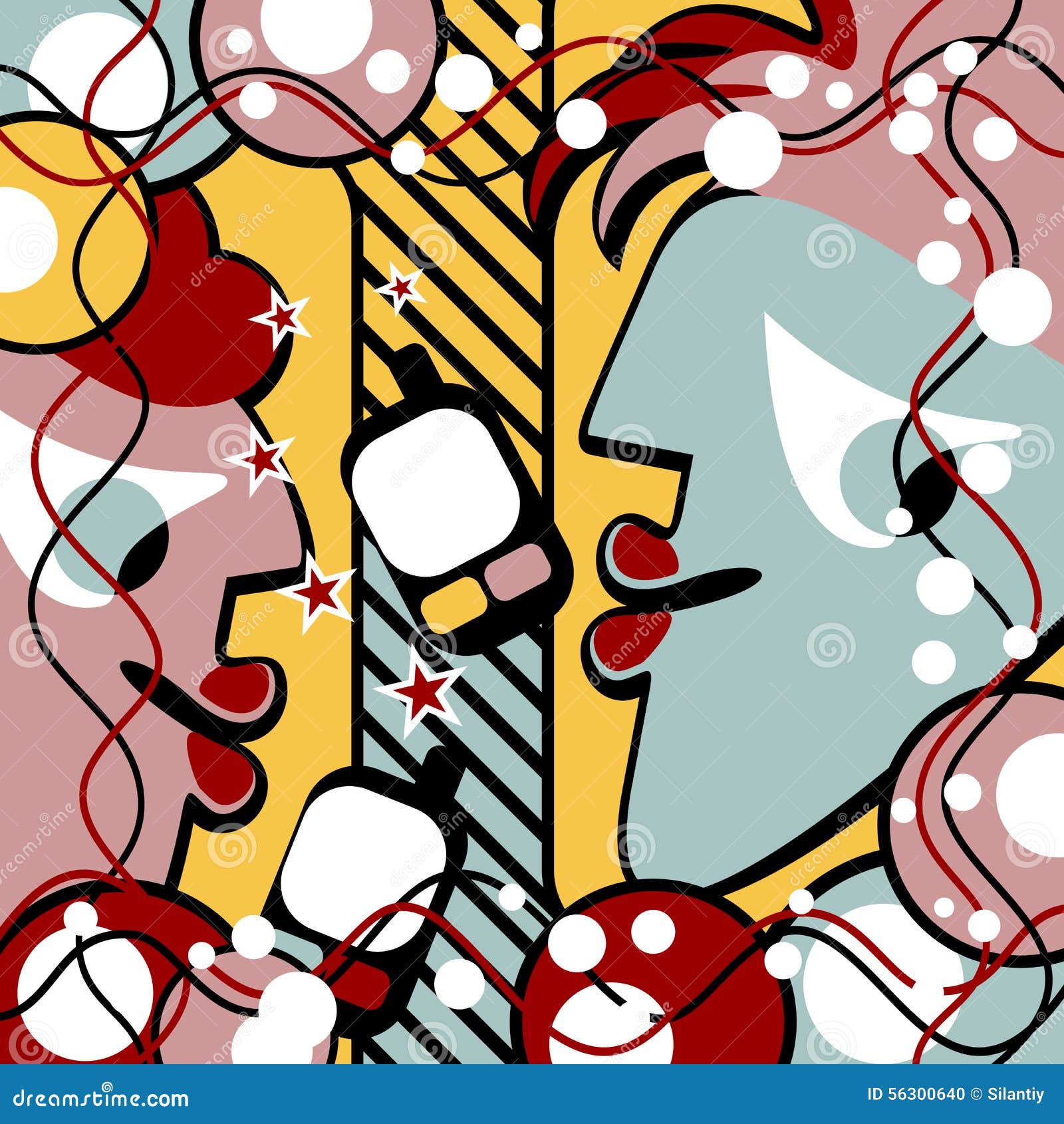 Abstract conversation stock vector. Illustration of background - 56300640