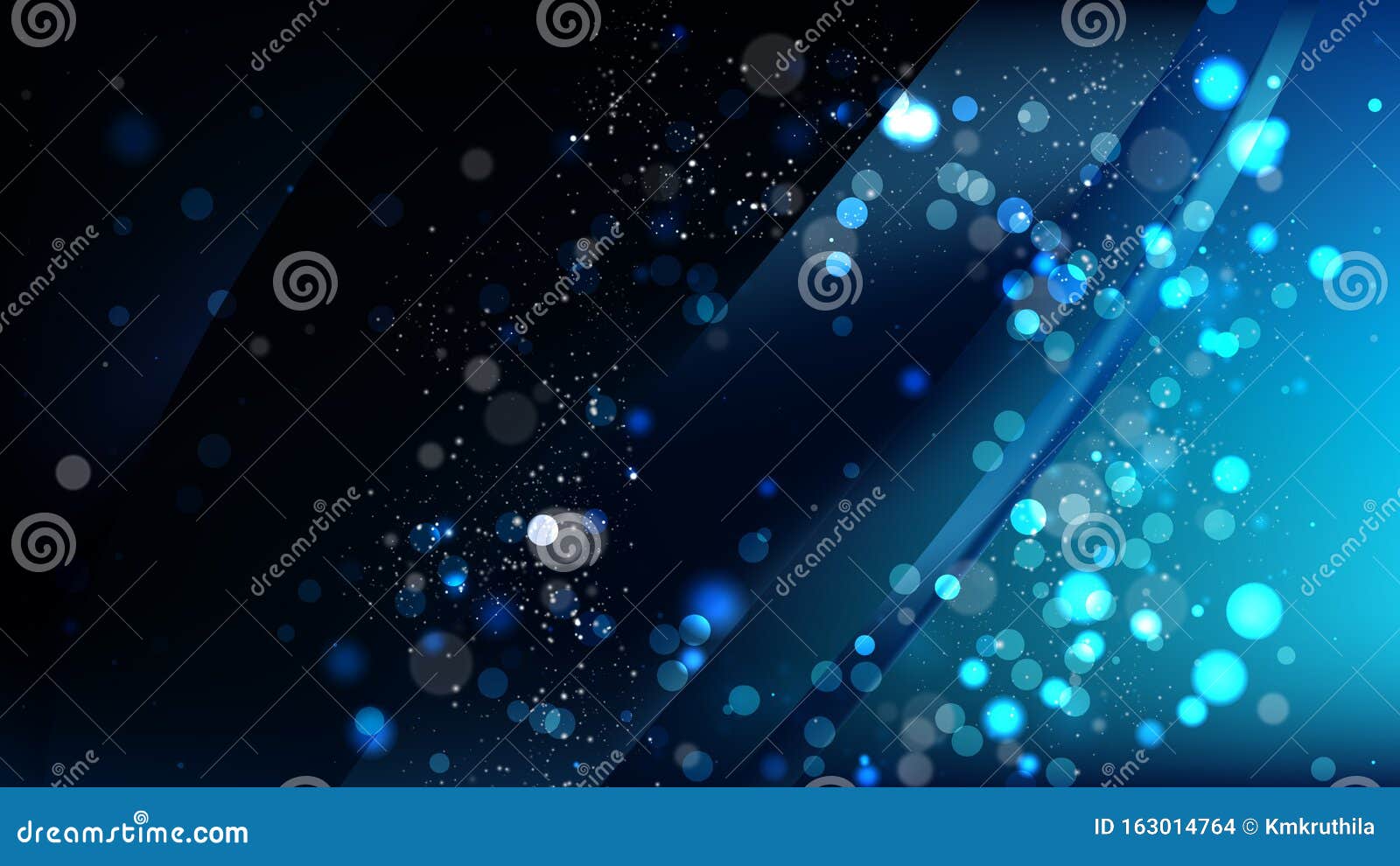 Abstract Cool Blue Blur Lights Background Image Stock Vector ...